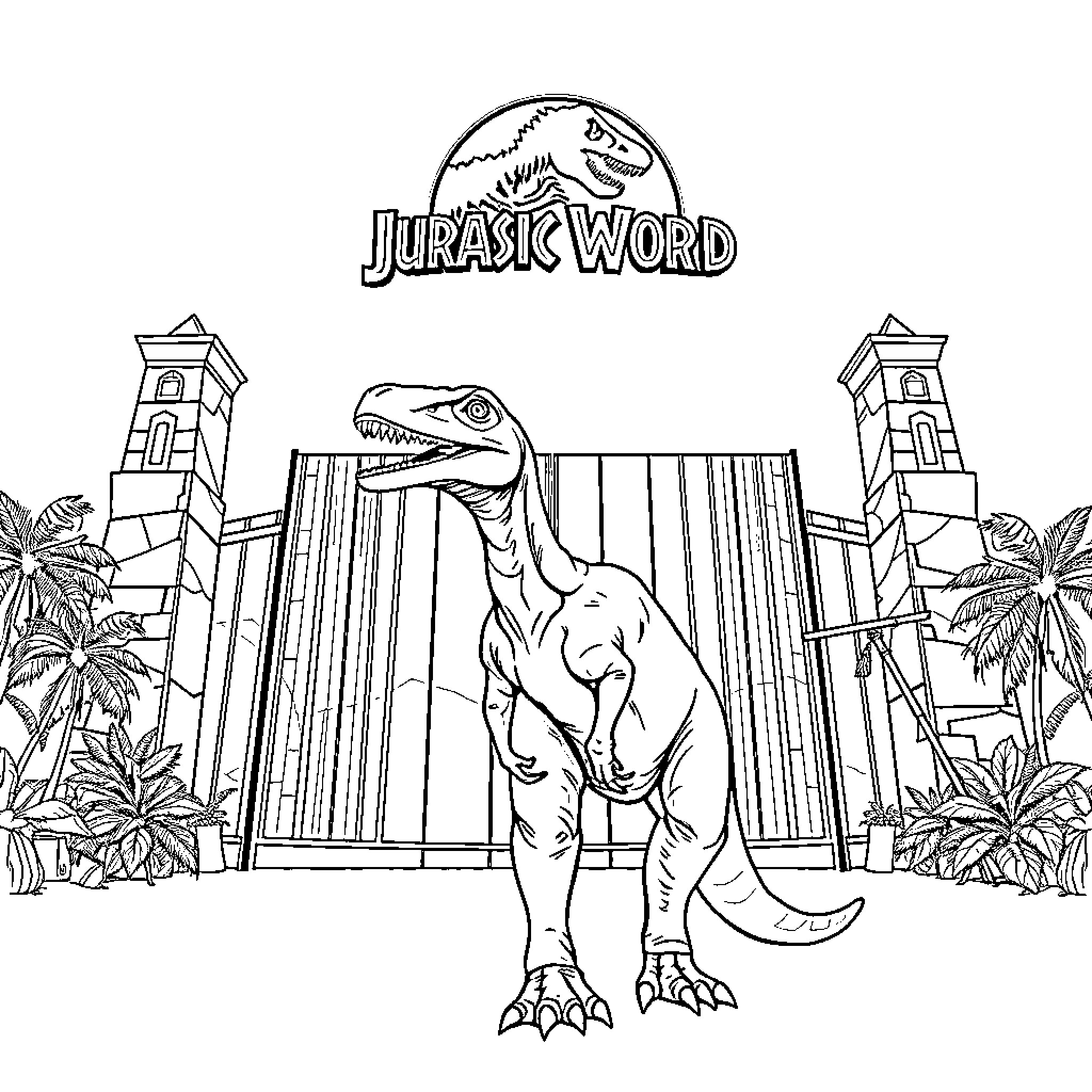 Best Raptor Coloring Pages (Free Printable PDF)