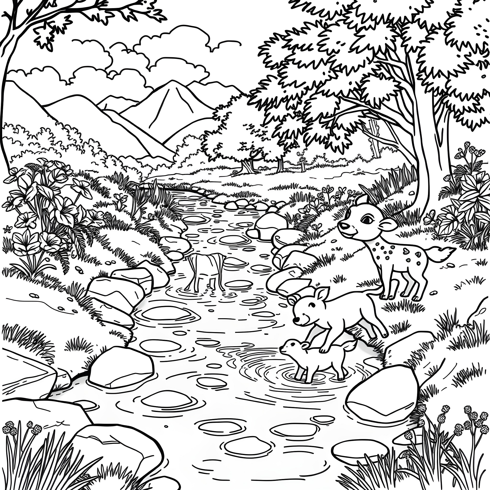 Best Stream Coloring Pages (Free Printable PDF)