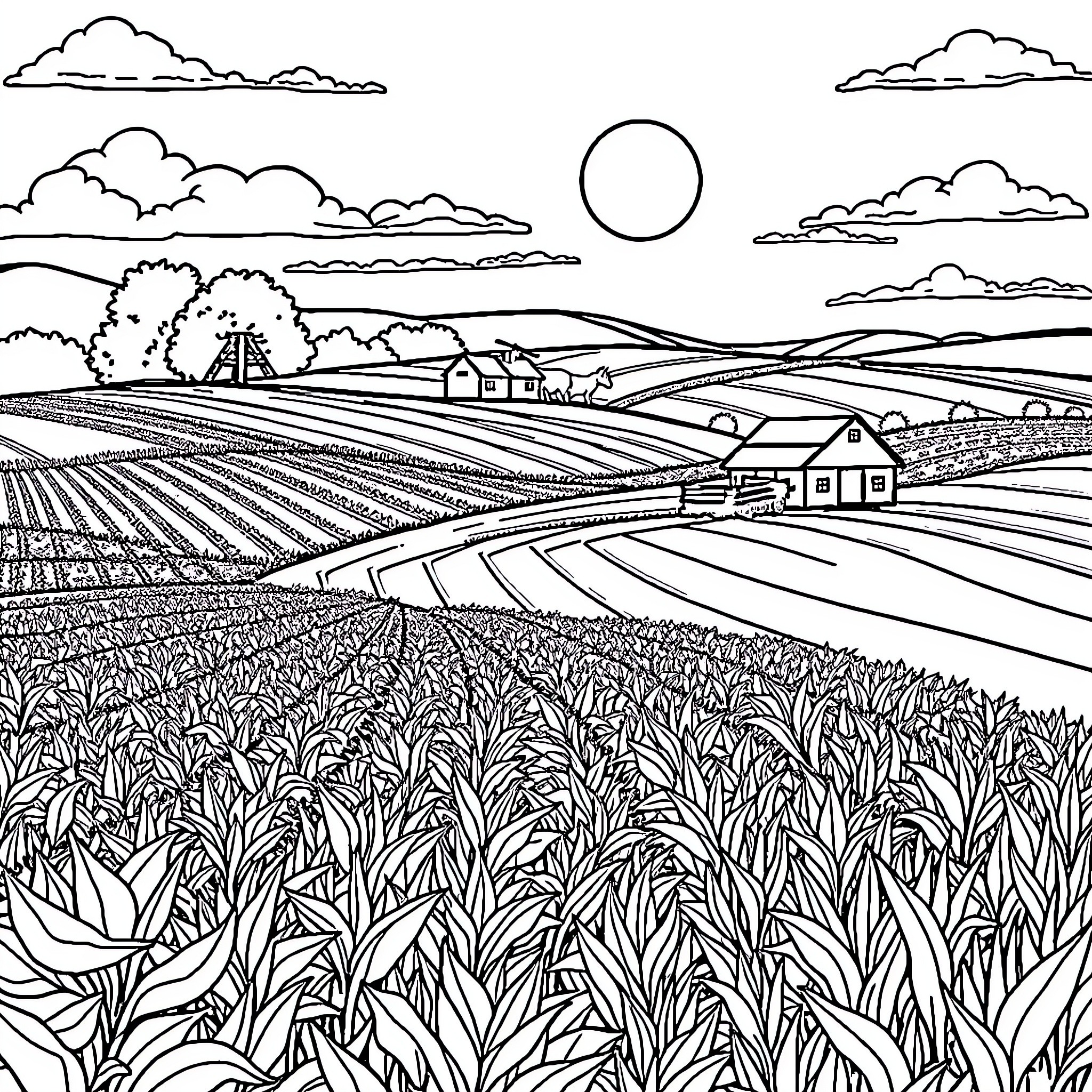 Best Farm Coloring Pages (Free Printable PDF)