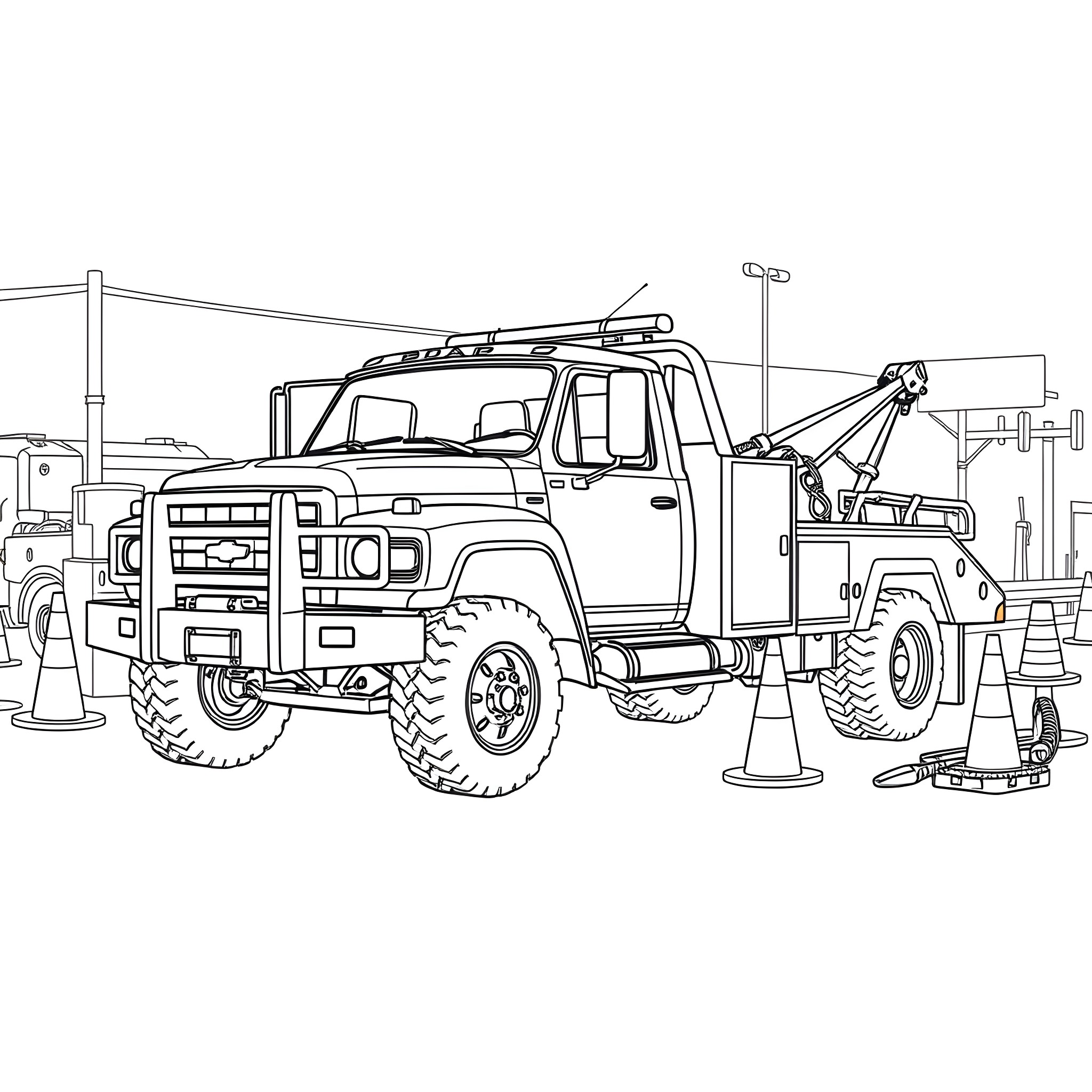 54 Best Wrecker Coloring Pages (Free Printable PDFs)