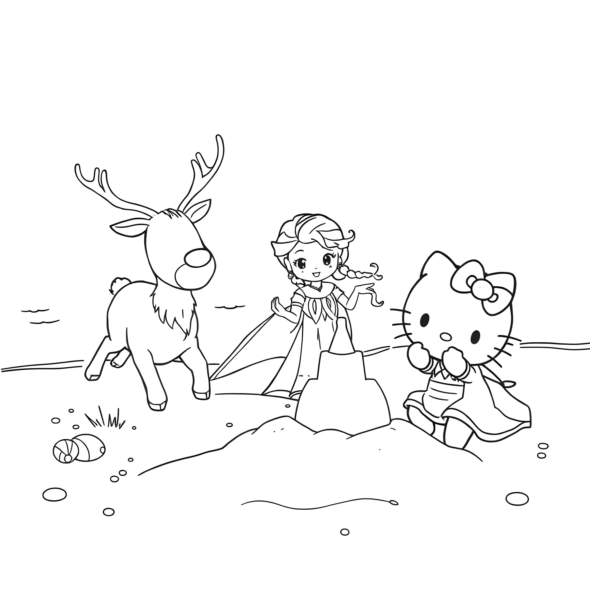 Best Reindeer Coloring Pages (Free Printable PDF)