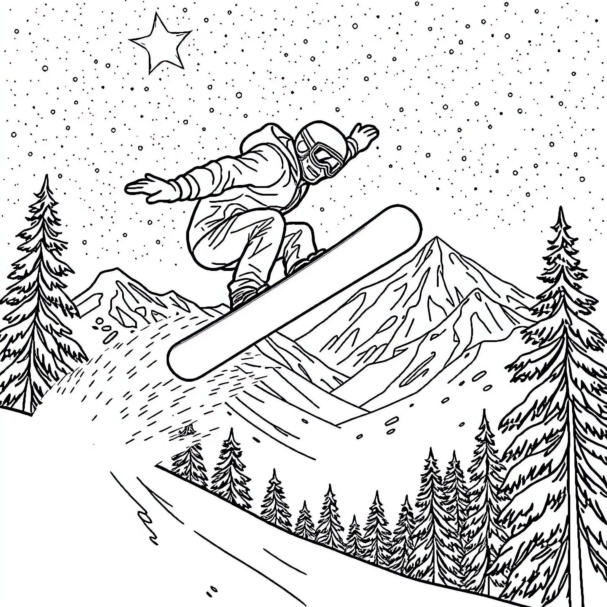 2 Best Snowboarder Coloring Pages (Free Printable PDFs)