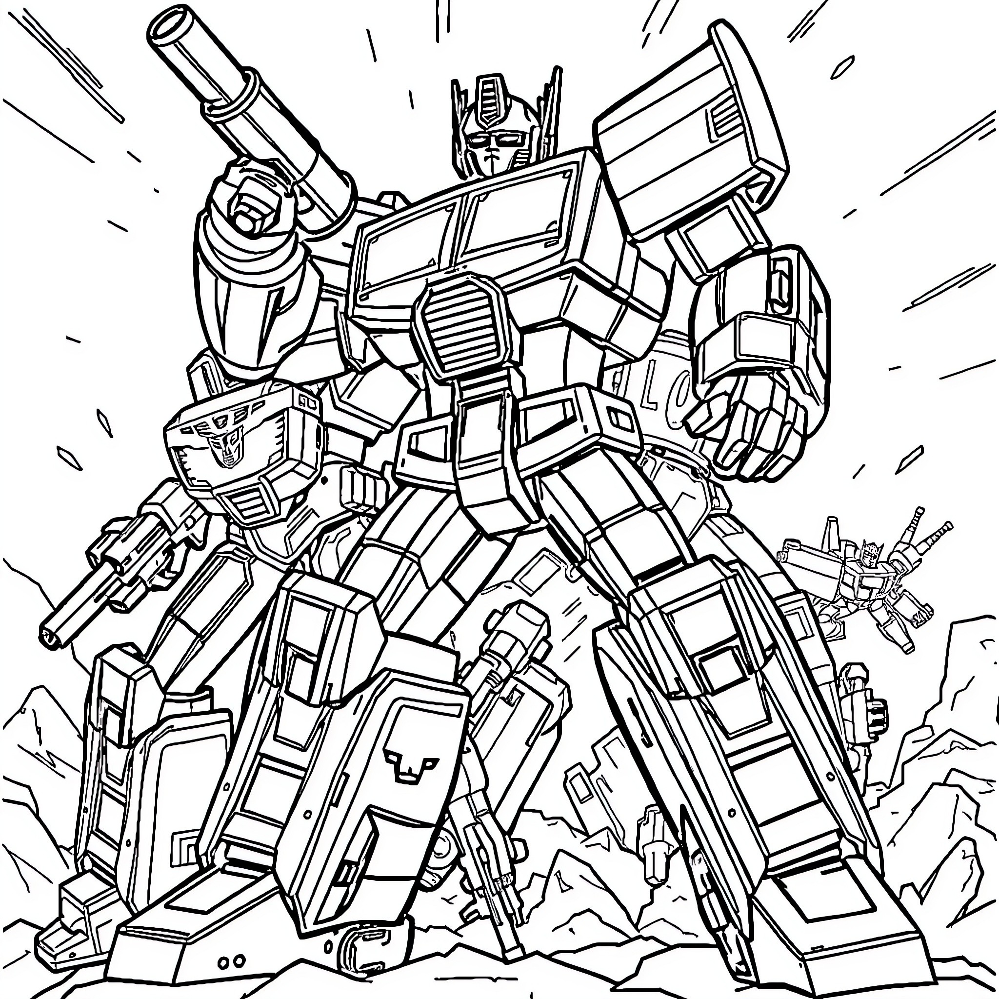 Best Transformer Coloring Pages (Free Printable PDF)