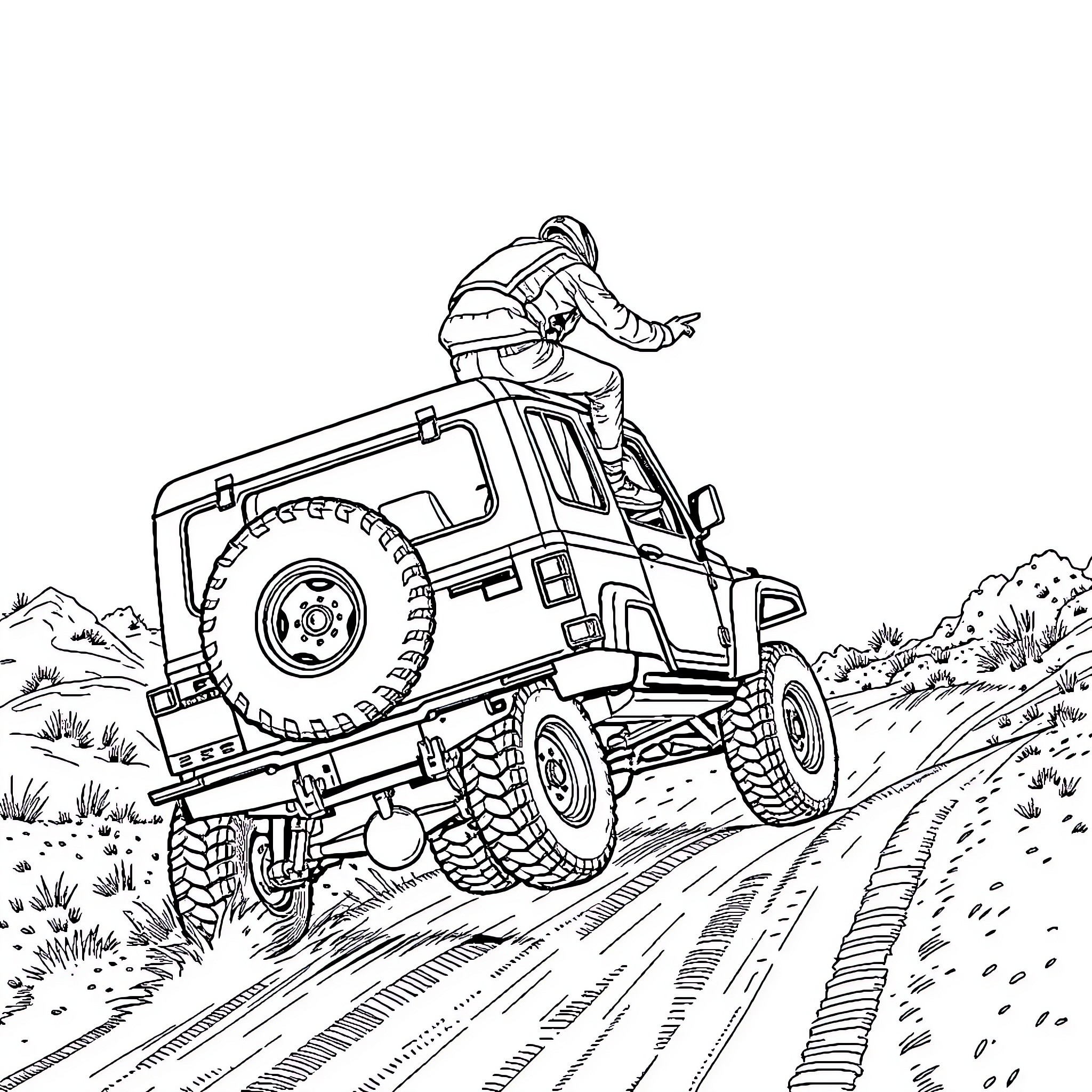 Best 4x4 Coloring Pages (Free Printable PDF)