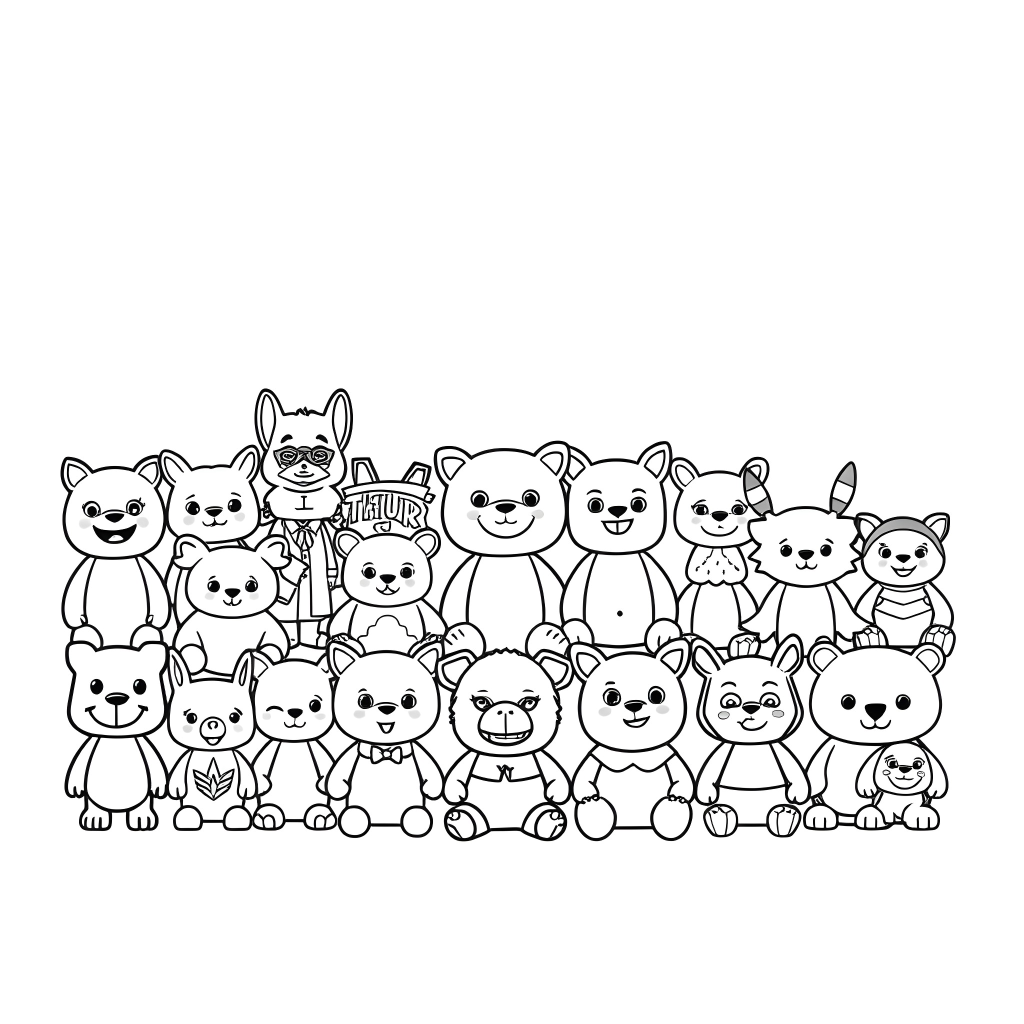 6 Best Mini Toy Coloring Pages (Free Printable PDFs)