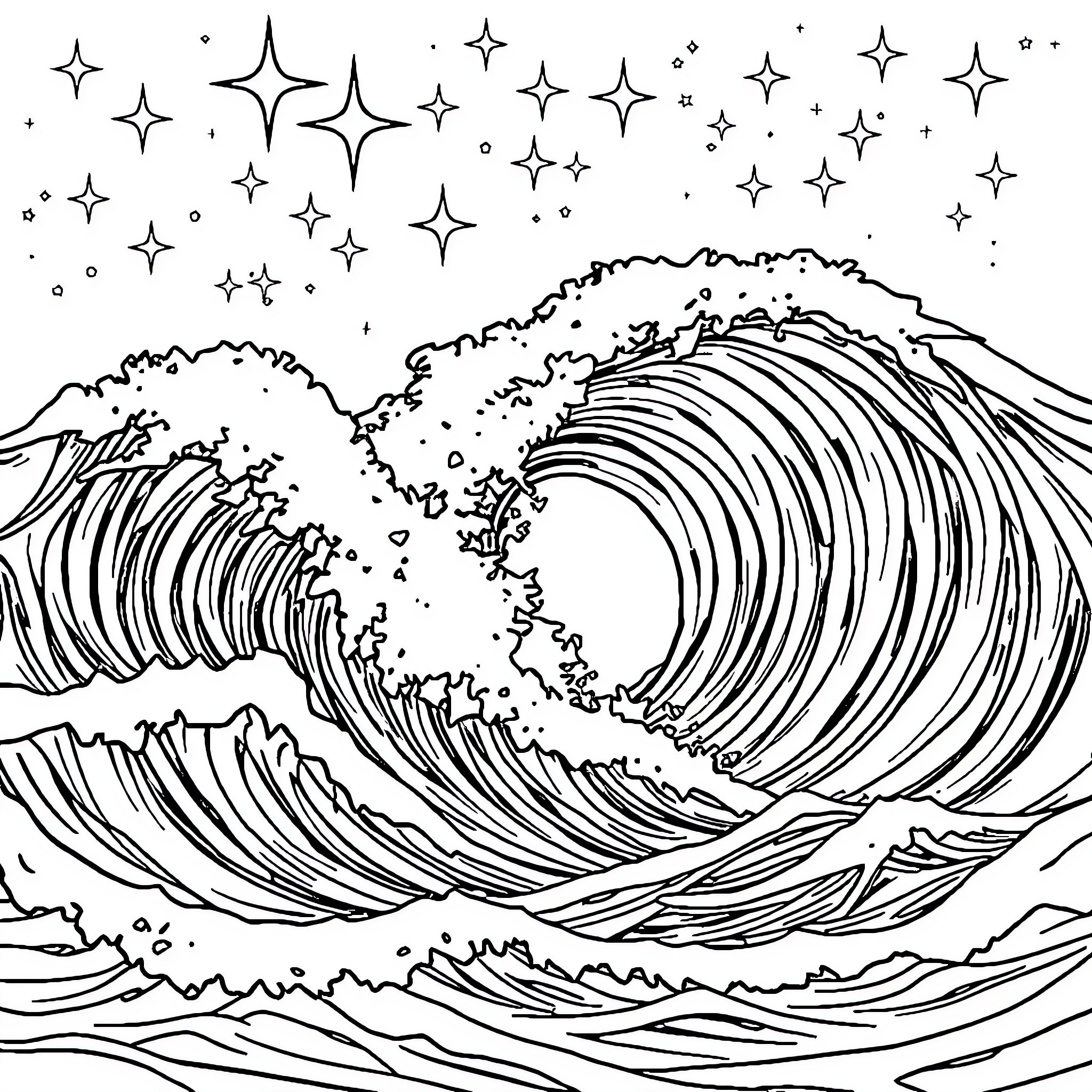 Best Wave Coloring Pages (Free Printable PDF)