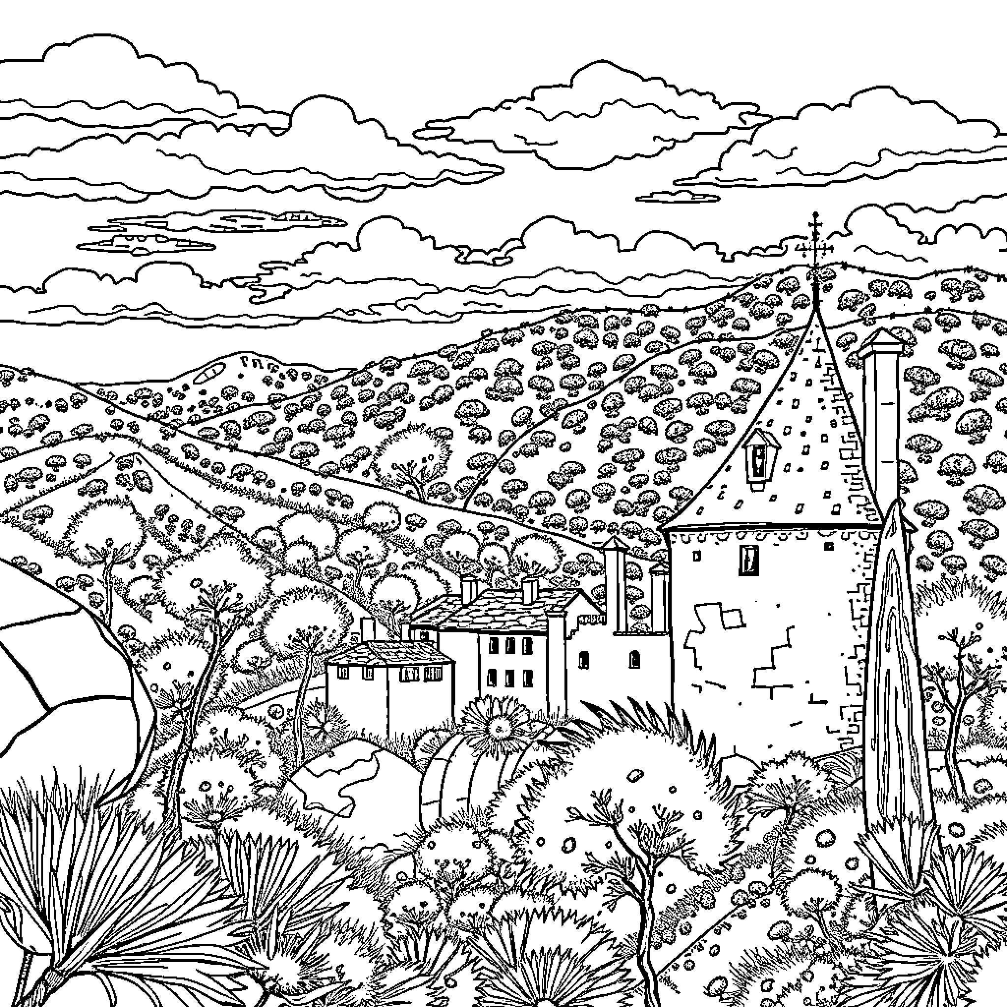 Best Village Coloring Pages (Free Printable PDF)