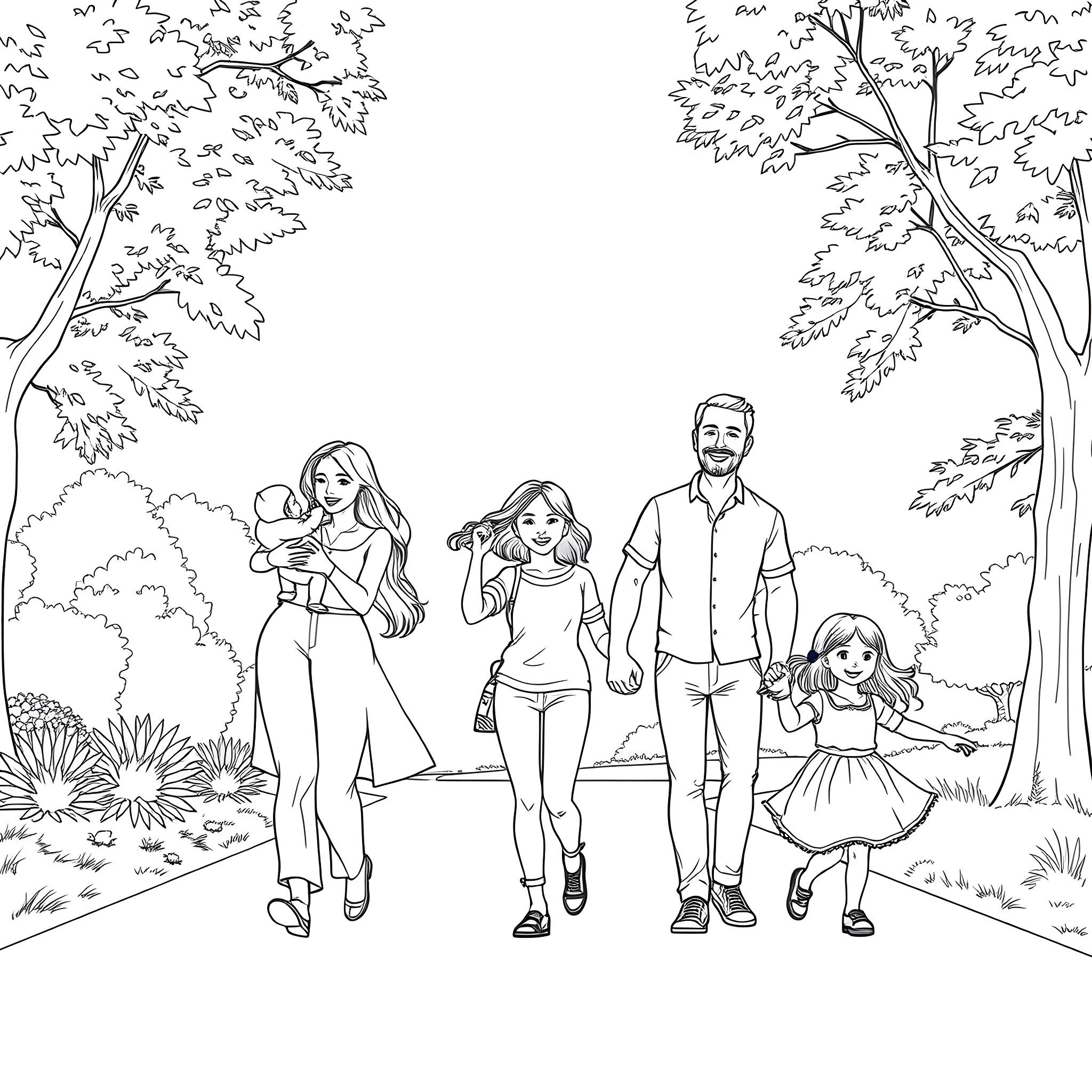 33 Best Family Coloring Pages (Free Printable PDFs)