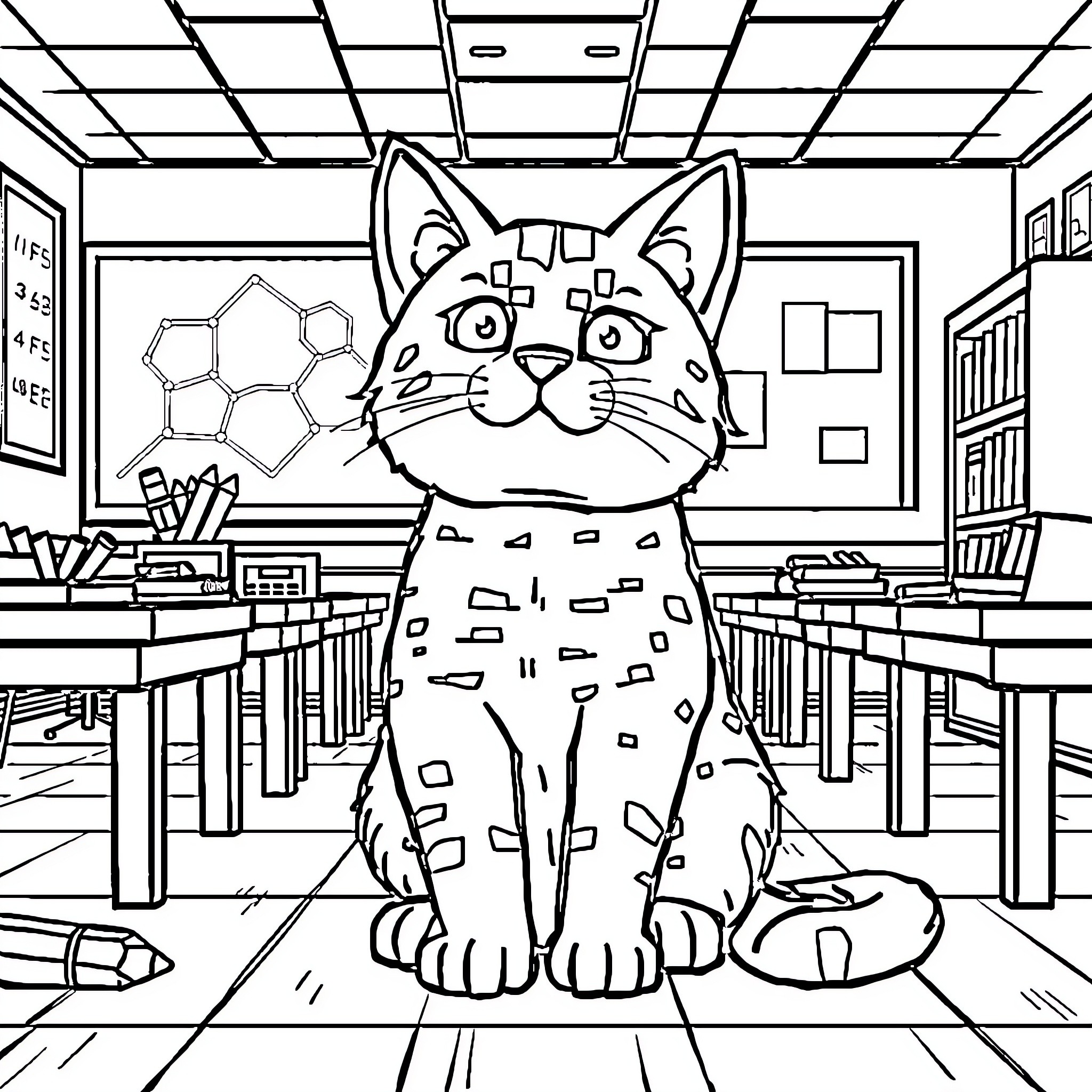 Best Minecraft Cat Coloring Pages (Free Printable PDF)