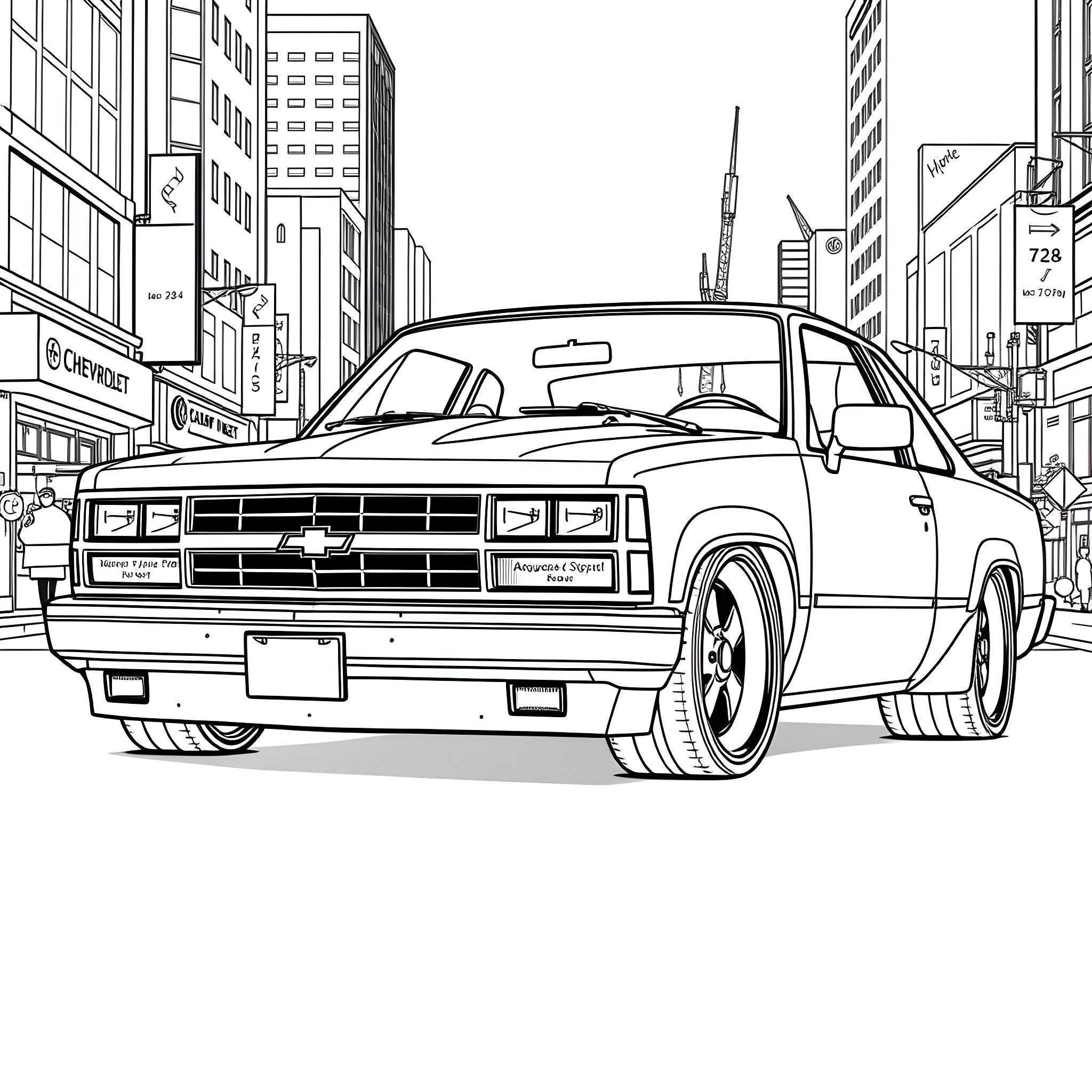 Best Chevrolet Coloring Pages (Free Printable PDF)