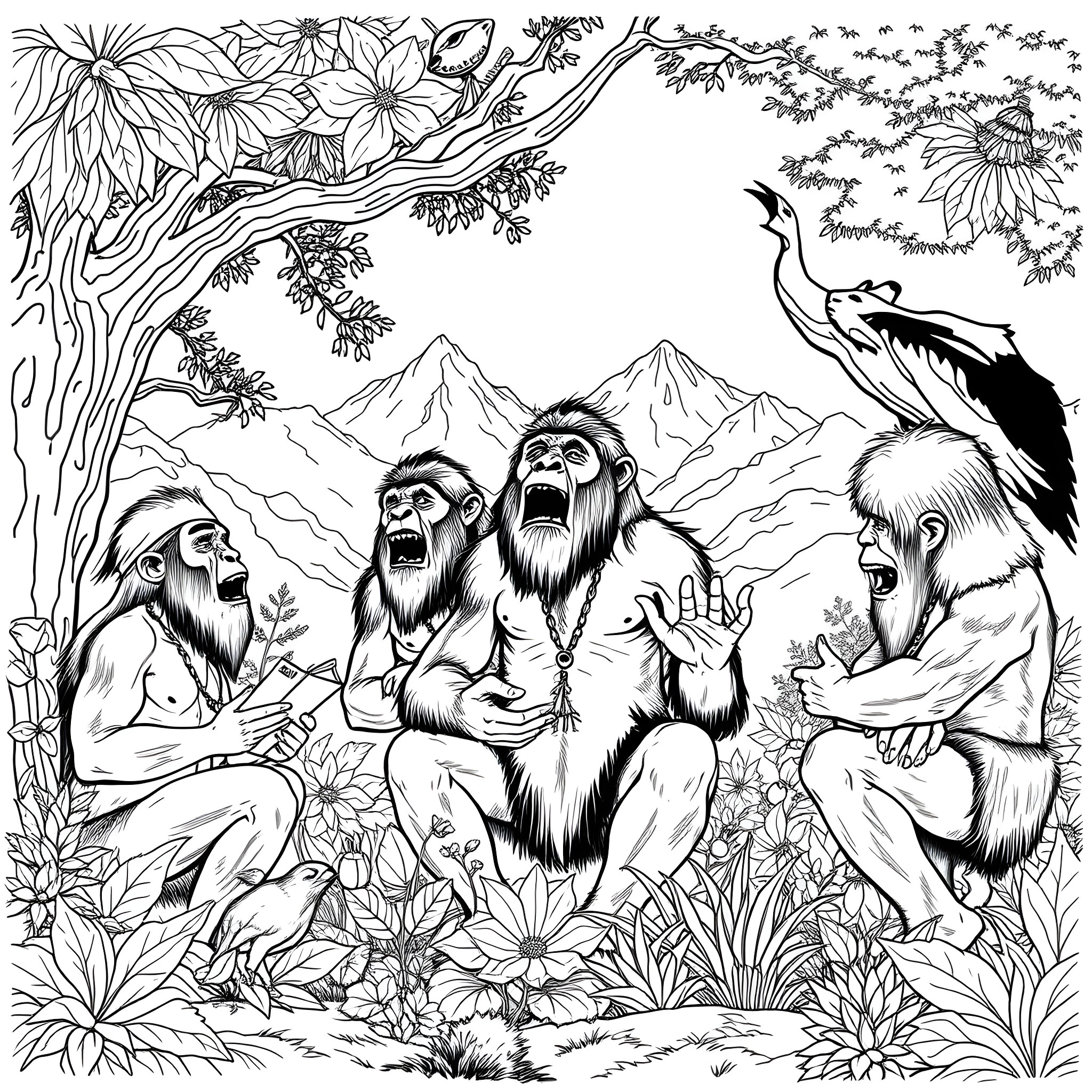 Best Neanderthal Coloring Pages (Free Printable PDF)