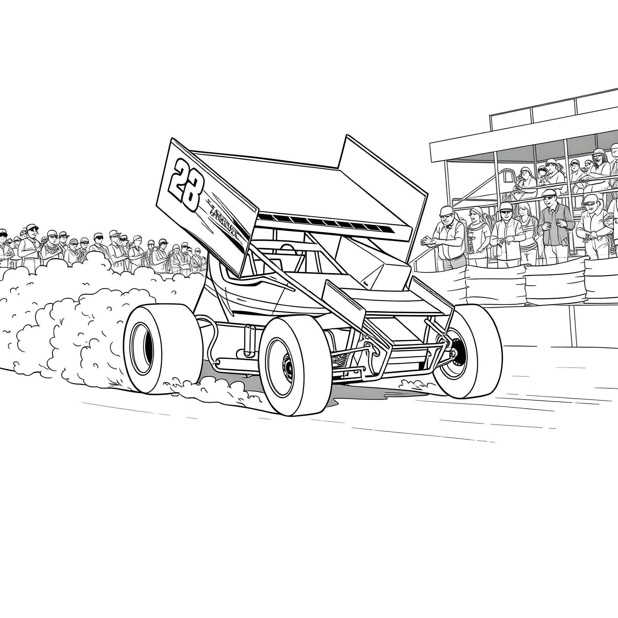 Best Sprint Car Coloring Pages (Free Printable PDF)