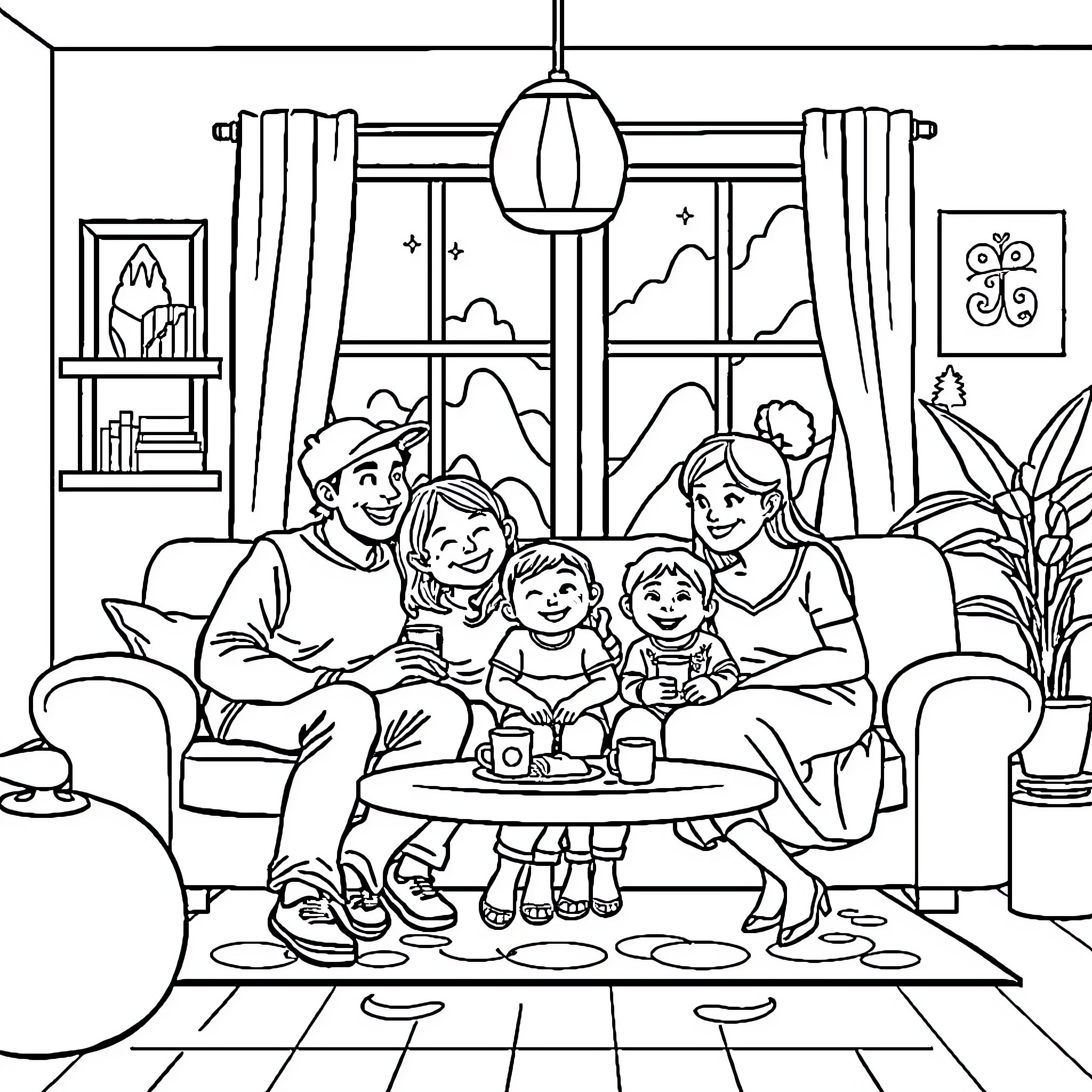 264 Best Family Coloring Pages (Free Printable PDFs)