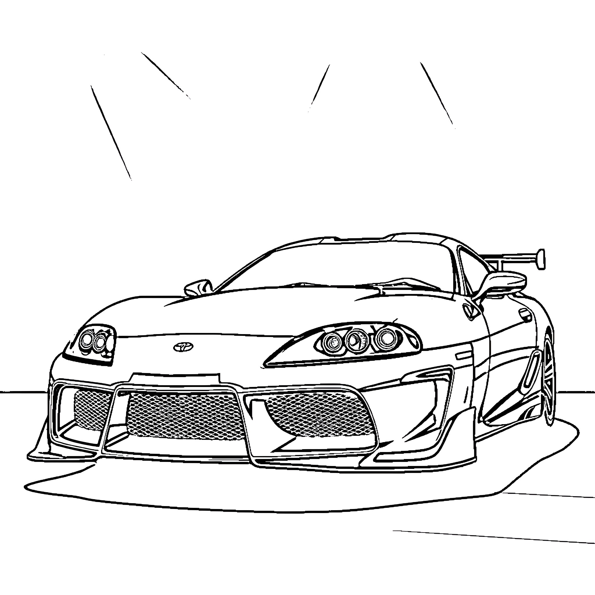 Best Toyota Supra Coloring Pages (Free Printable PDF)