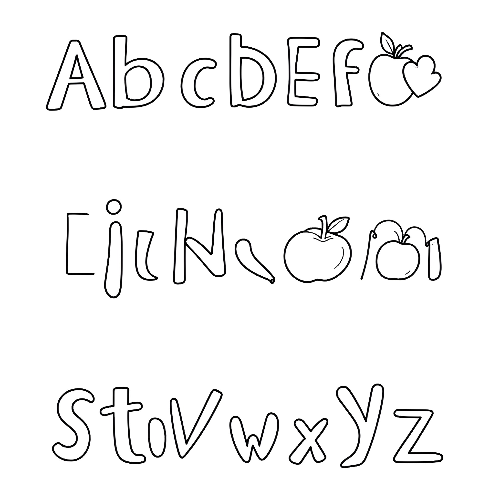 Best Alphabet Coloring Pages (Free Printable PDF)