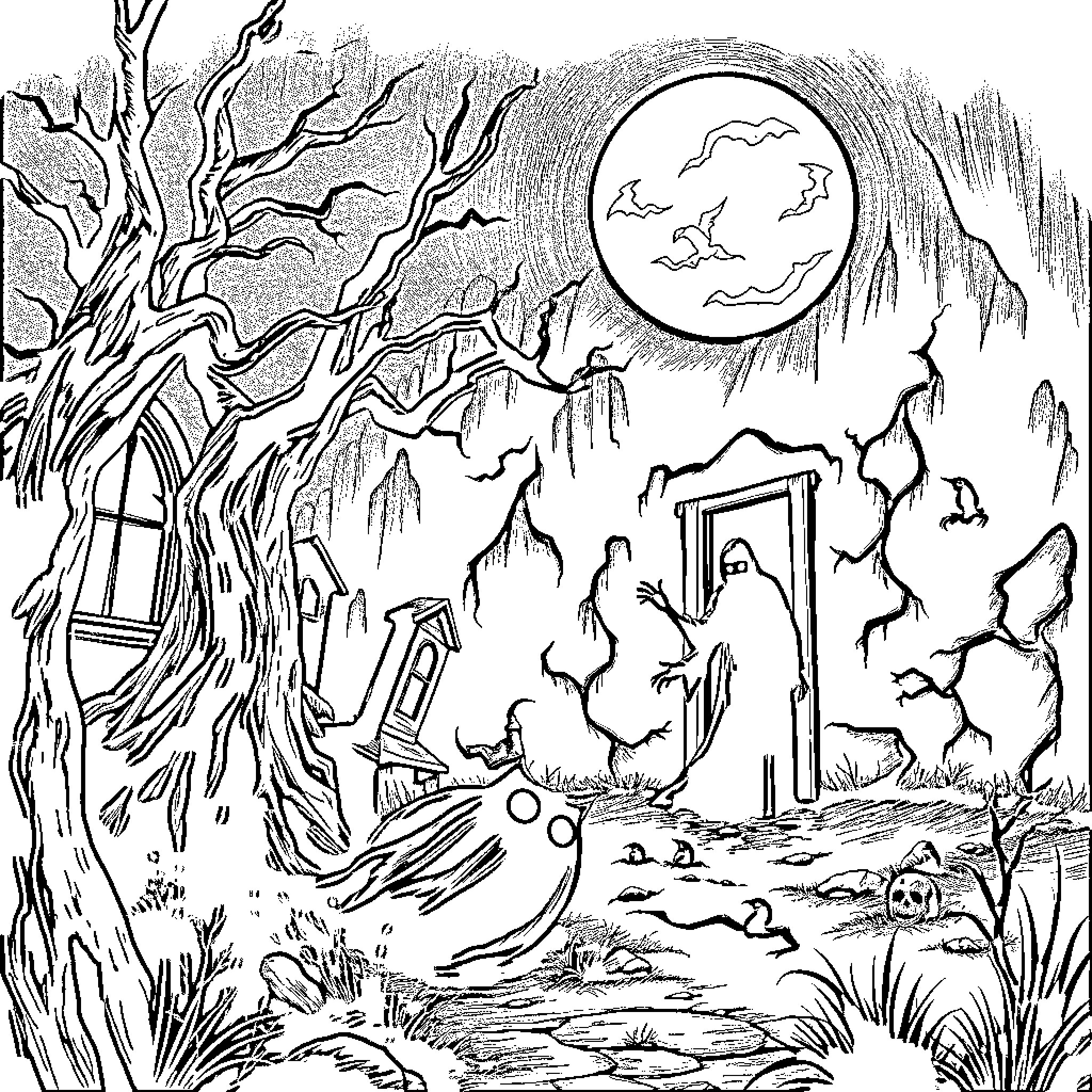 Best Spooky Coloring Pages (Free Printable PDF)