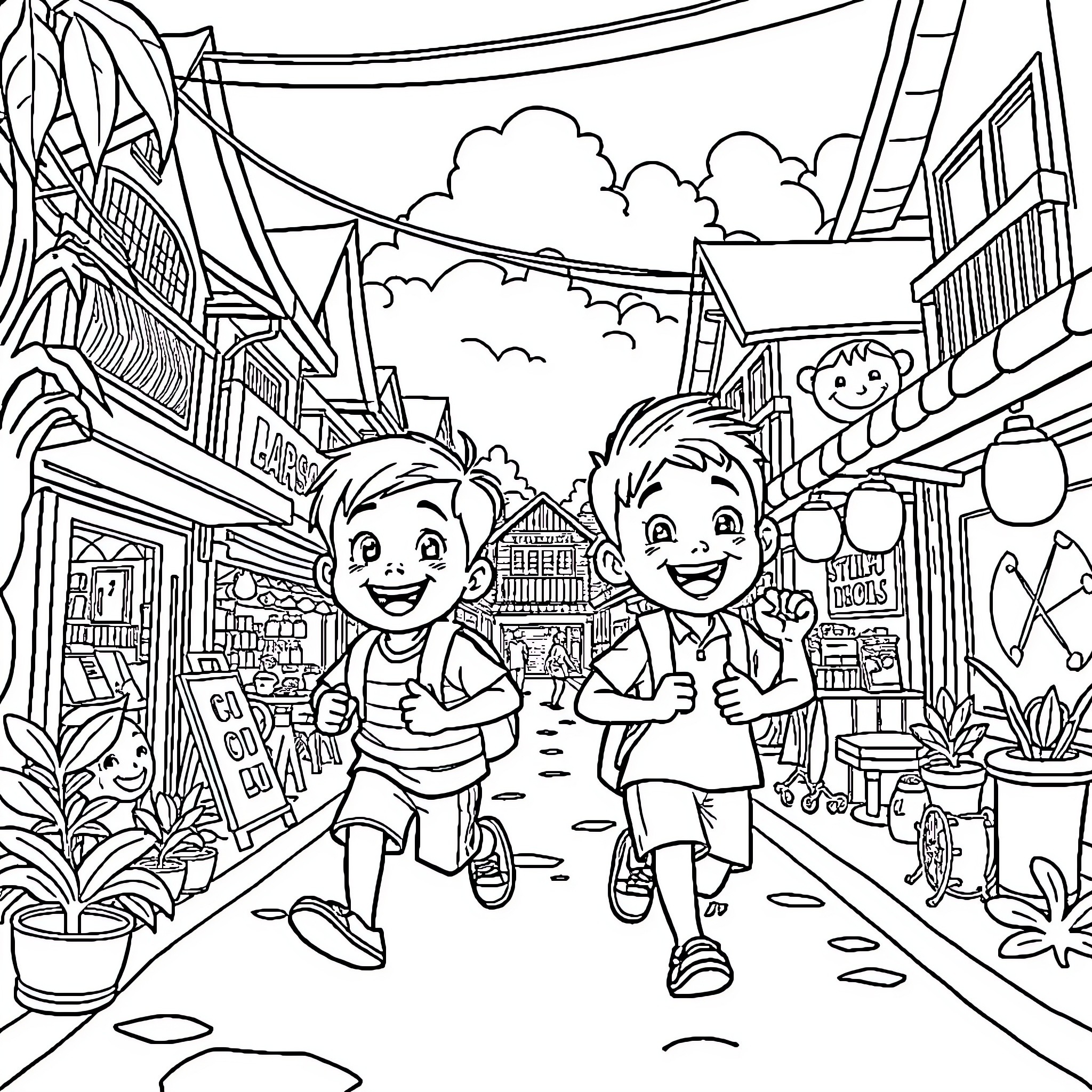 Best Upin and Ipin Coloring Pages (Free Printable PDF)