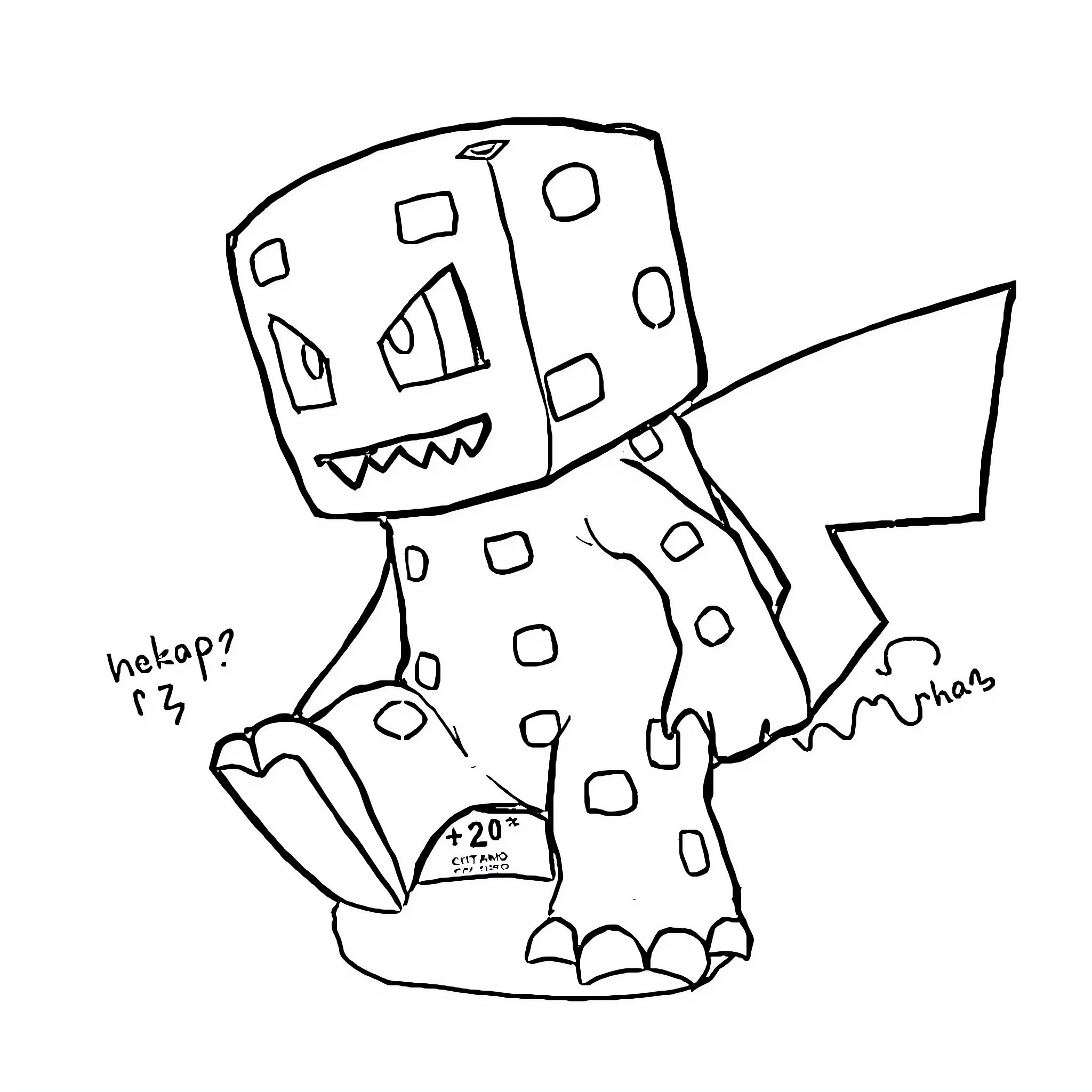 191 Best Creeper Coloring Pages (Free Printable PDFs)