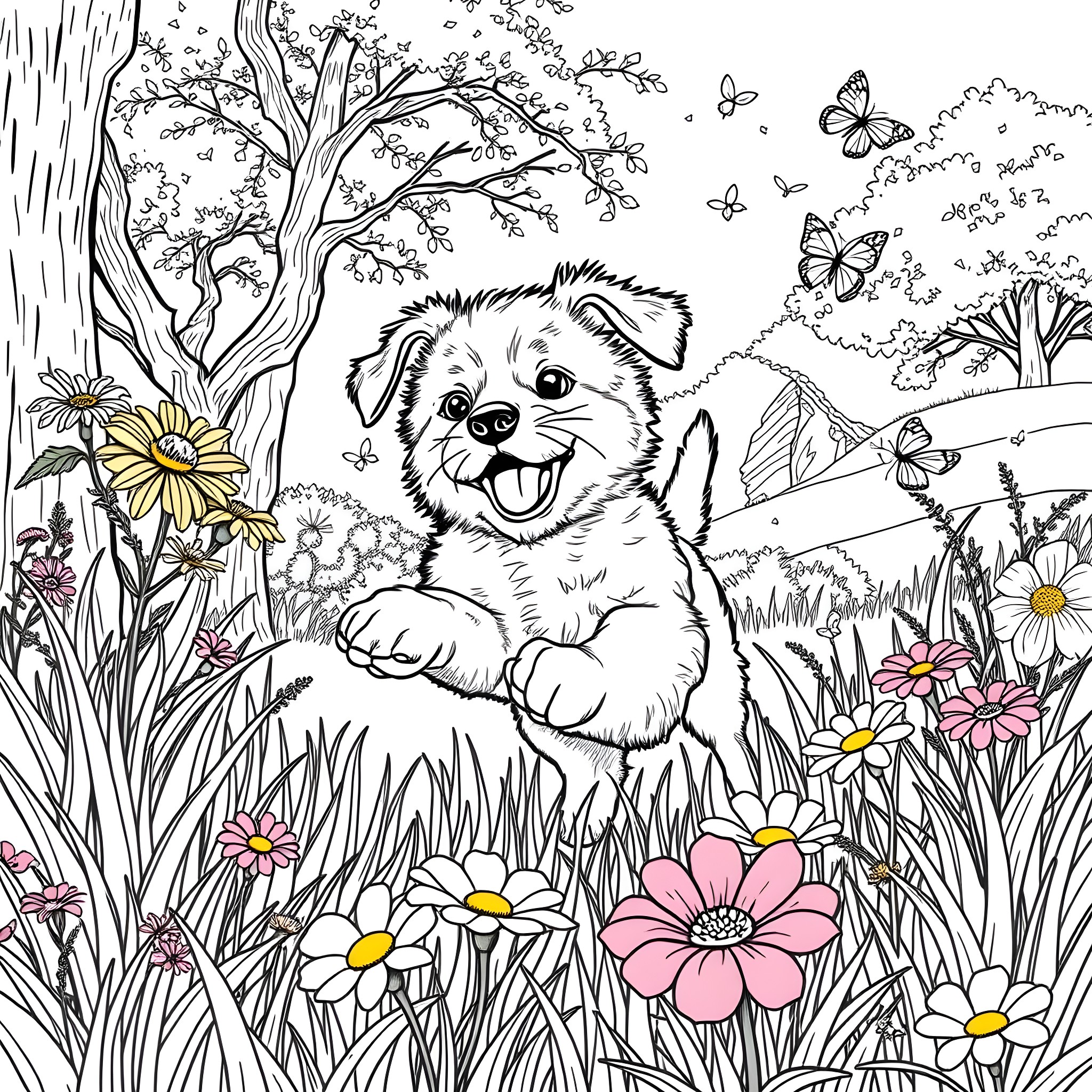9 Best Puppy Coloring Pages (Free Printable PDFs)
