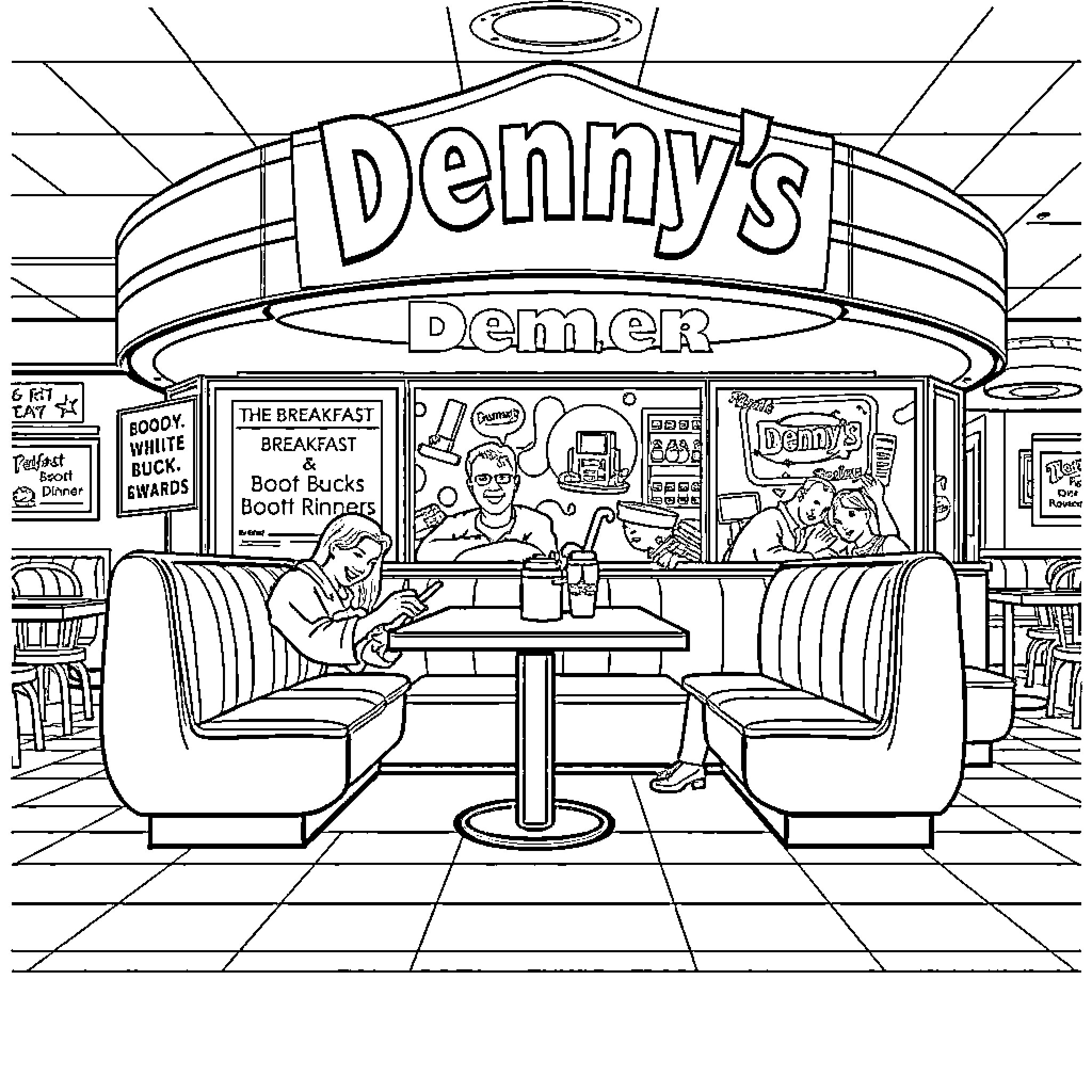 Best Diner Coloring Pages (Free Printable PDF)