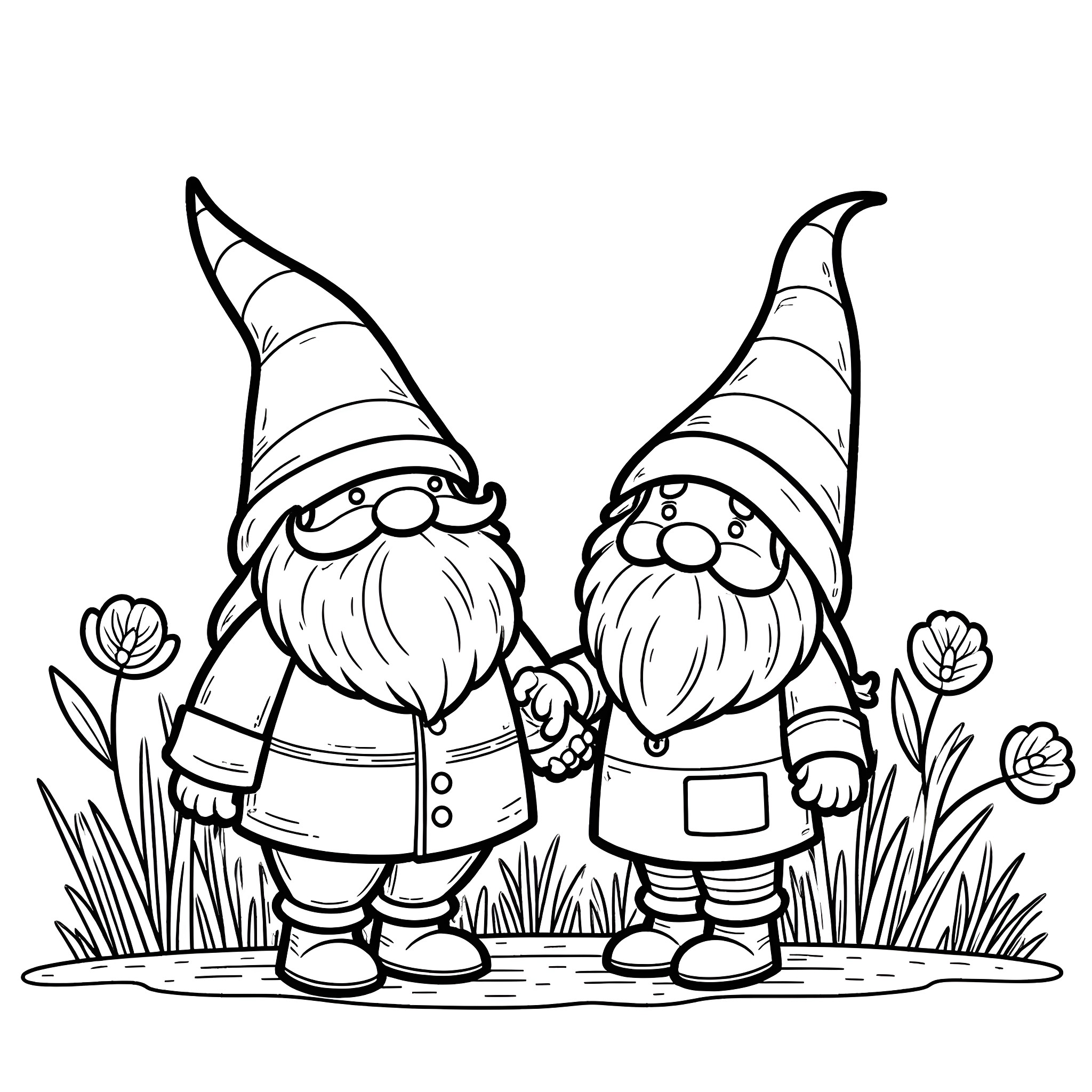 93 Best Gnome Coloring Pages (Free Printable PDFs)