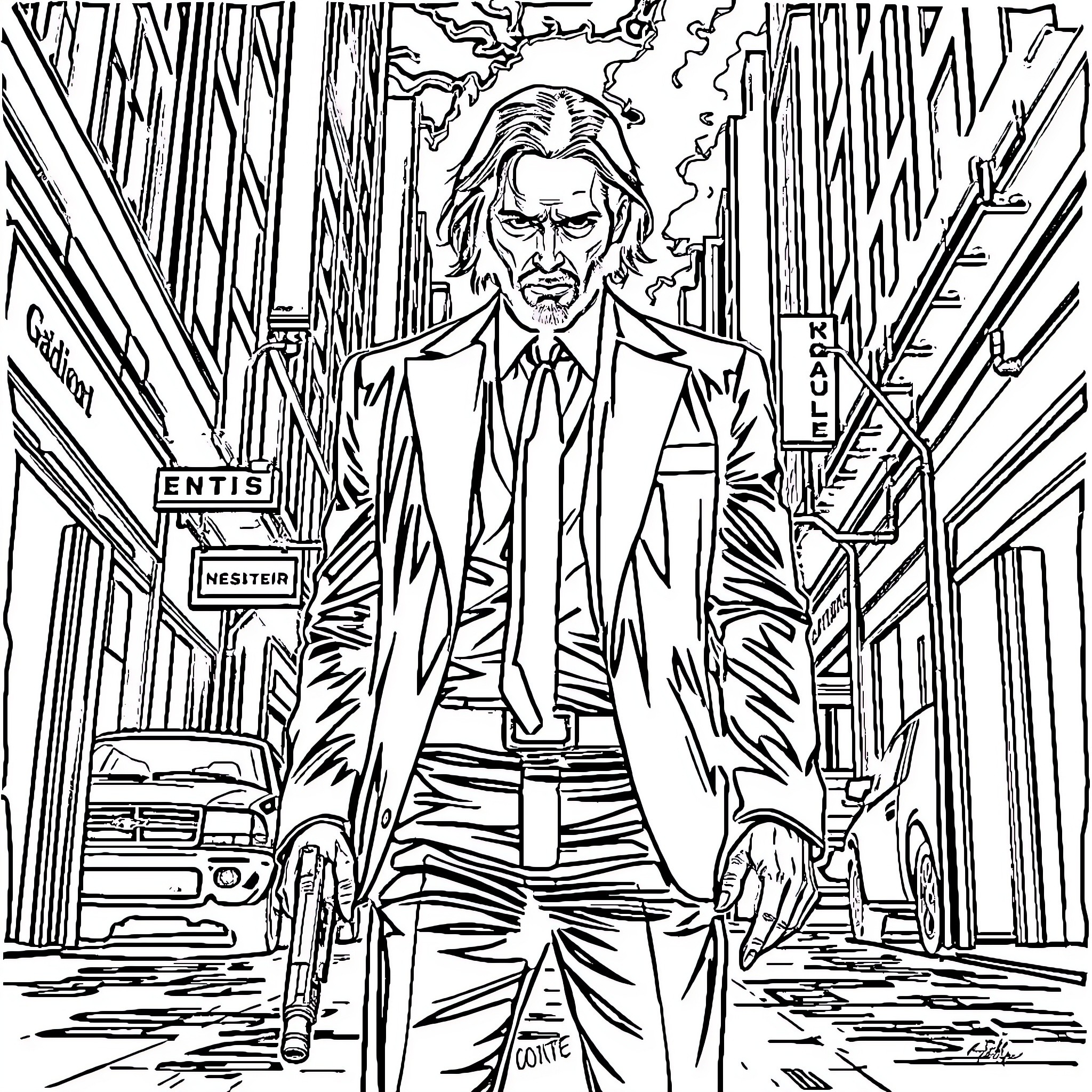 Best John Wick Coloring Pages (Free Printable PDF)