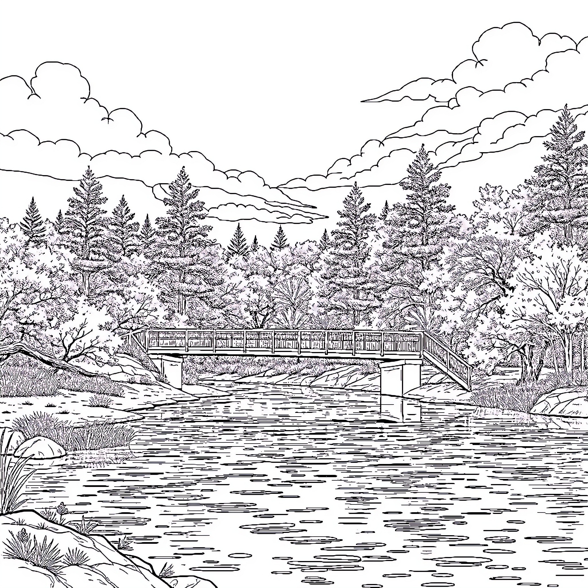 Best Bridge Coloring Pages (Free Printable PDF)