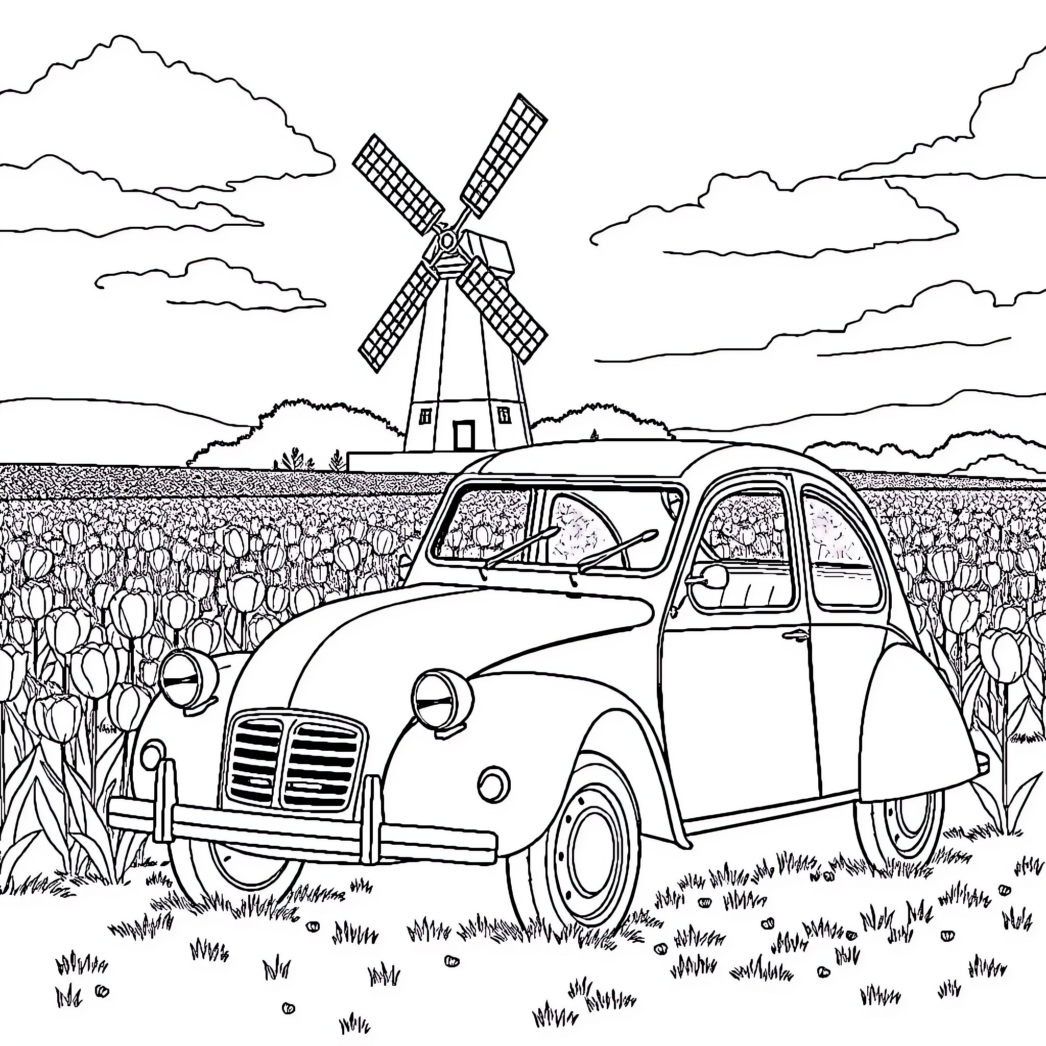 Best 2cv Coloring Pages (Free Printable PDF)