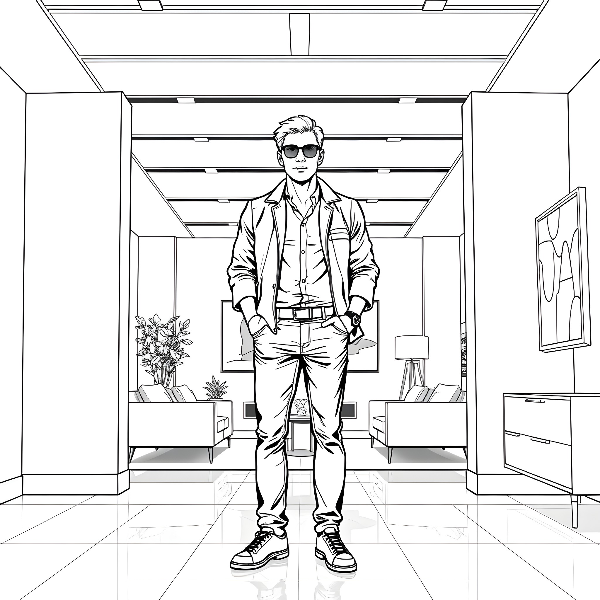 211 Best Man Coloring Pages (Free Printable PDFs)