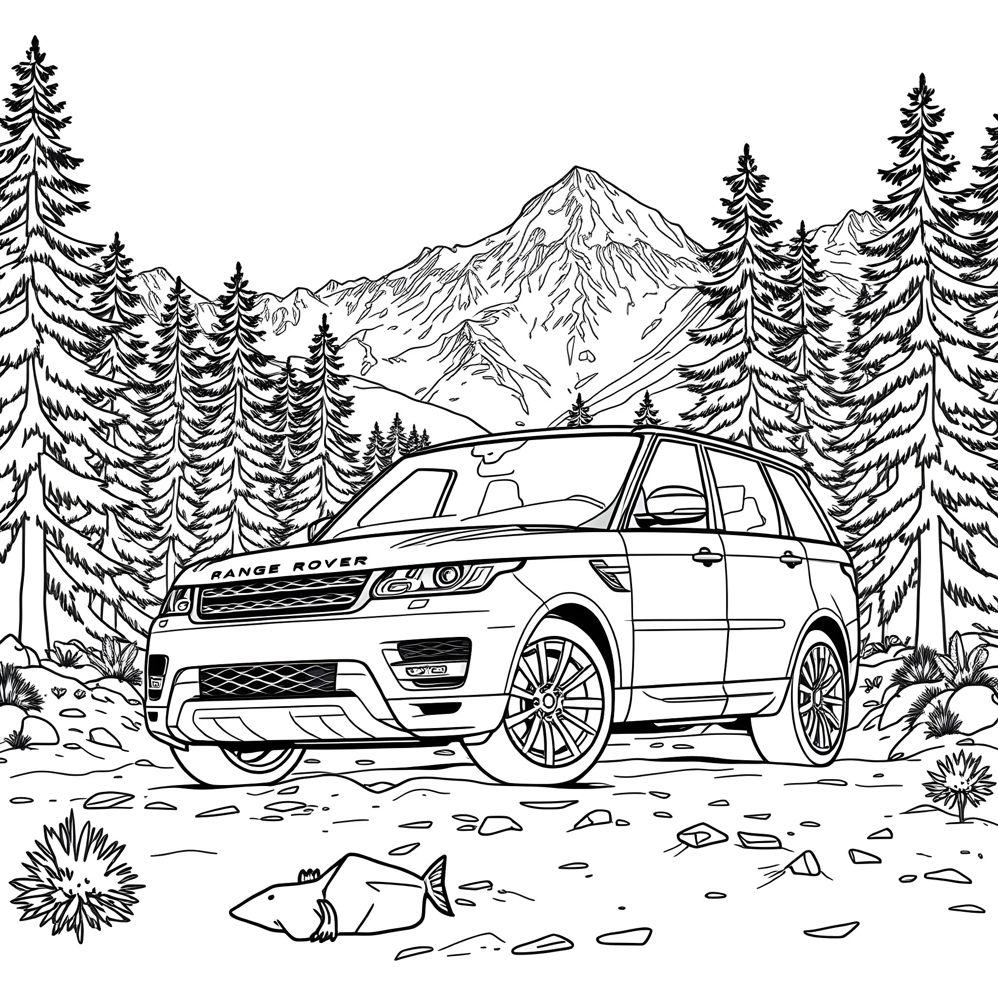 17 Best Range Rover Coloring Pages (Free Printable PDFs)