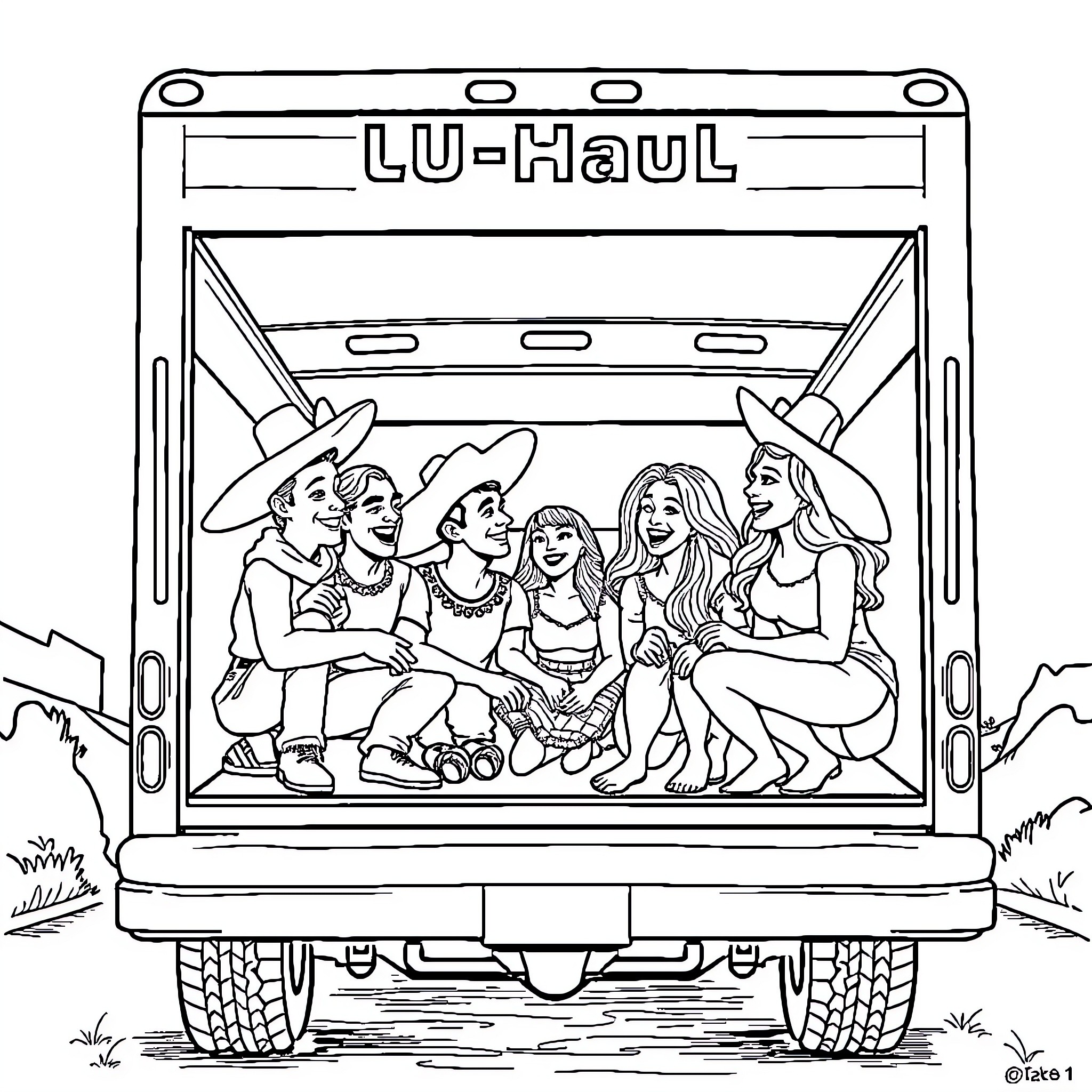 Best U-Haul Coloring Pages (Free Printable PDF)