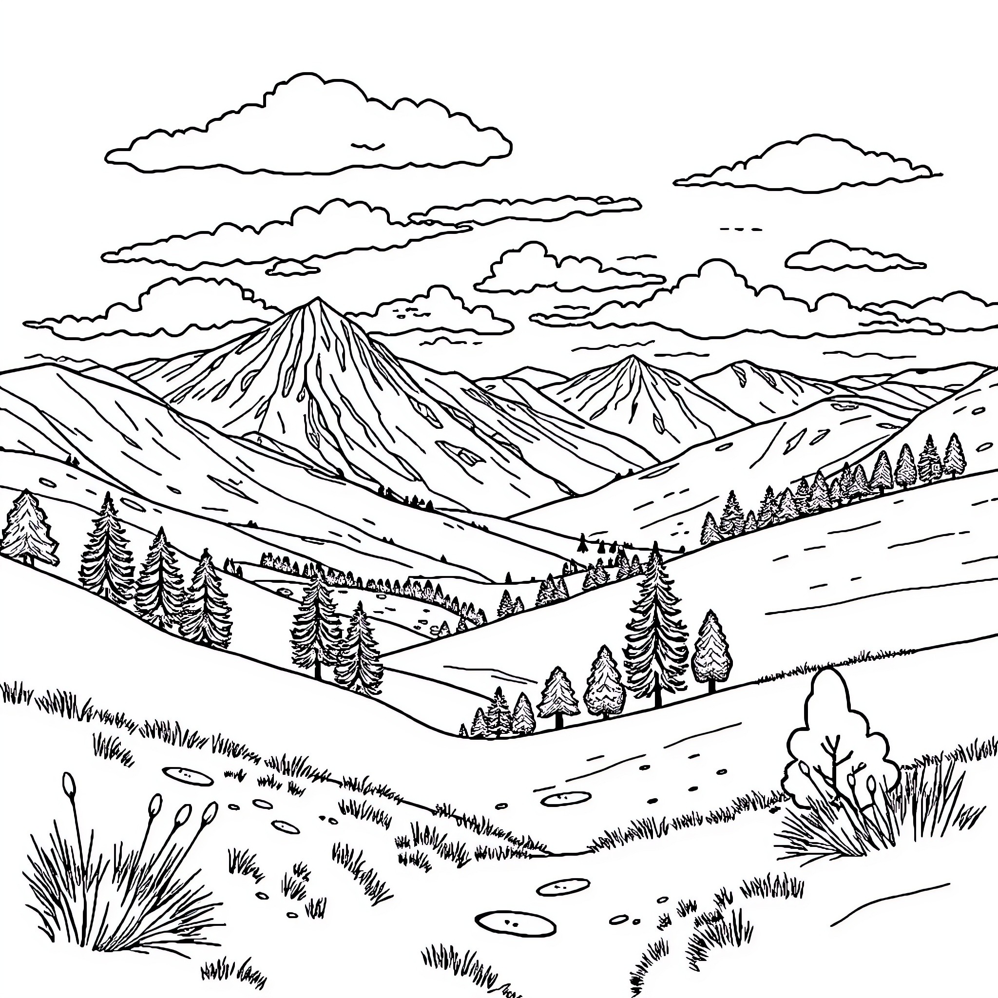 110 Best Landscape Coloring Pages (Free Printable PDFs)