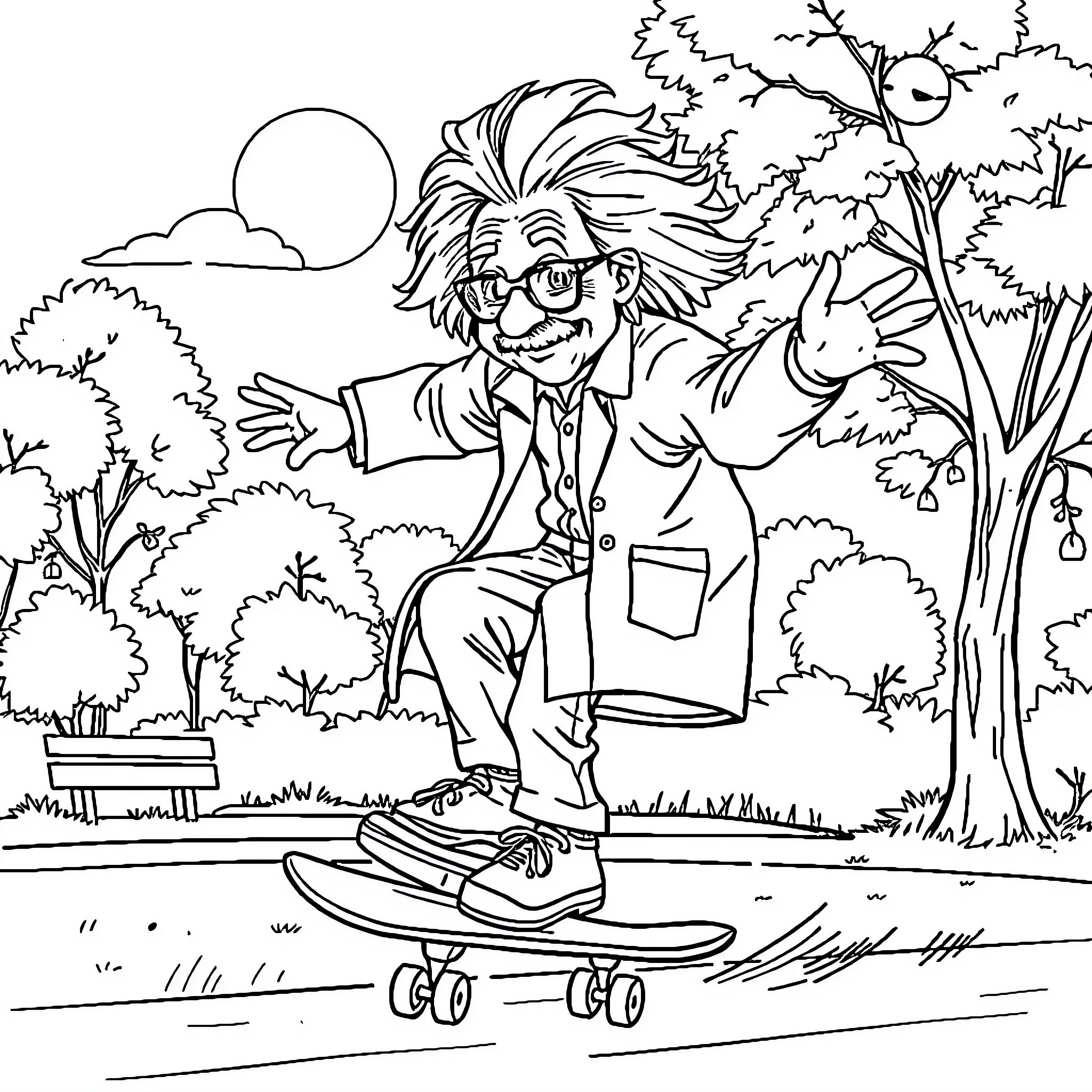 Best Albert Einstein Coloring Pages (Free Printable PDF)
