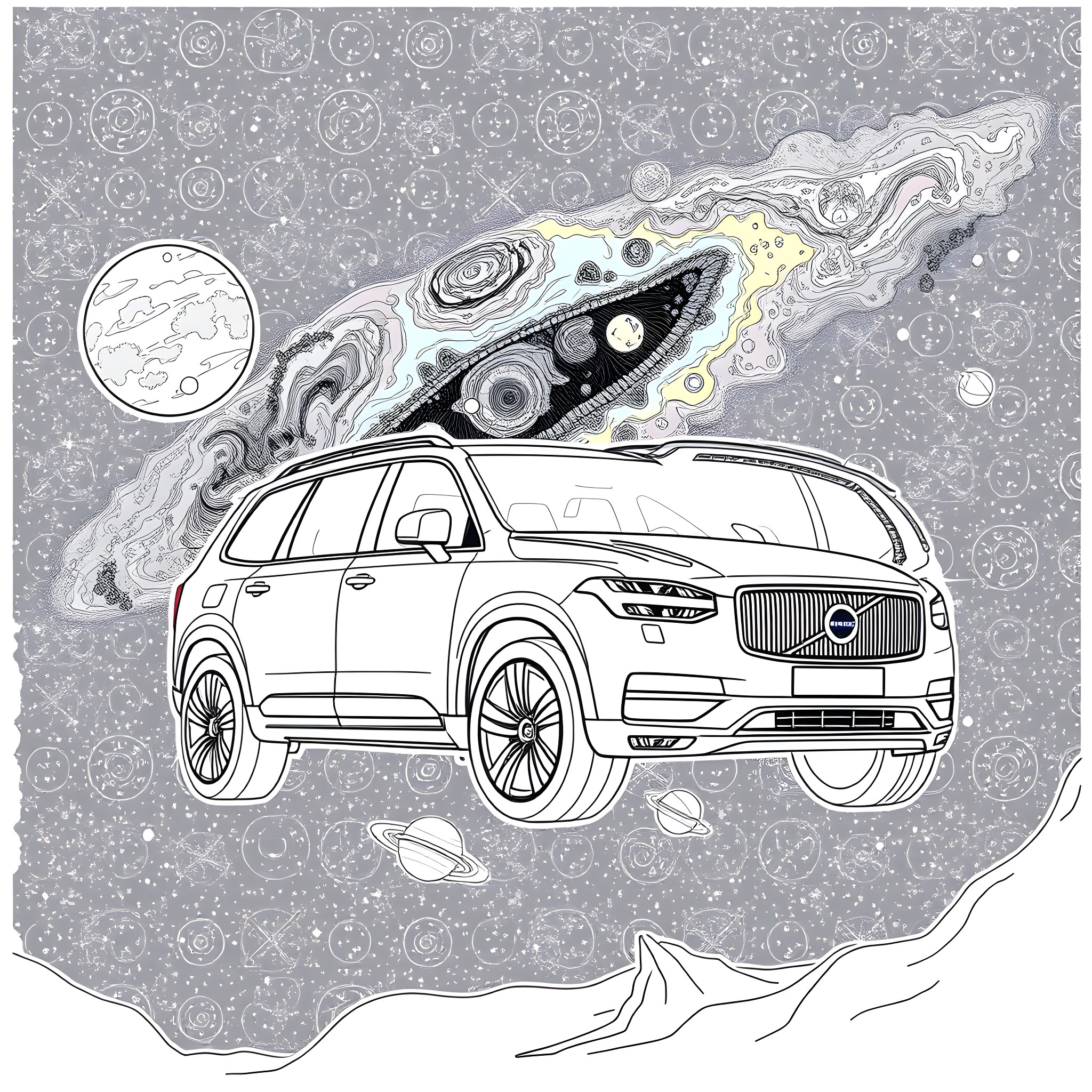 1 Best Volvo XC90 Coloring Pages (Free Printable PDFs)