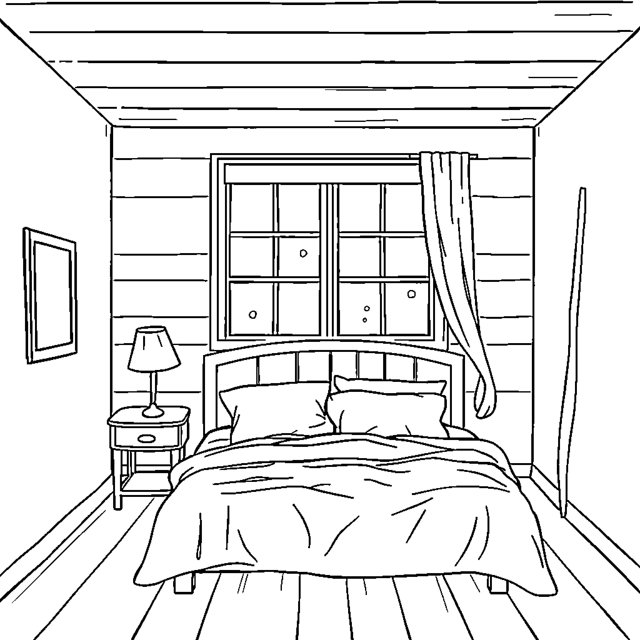 Best Bedroom Coloring Pages (Free Printable PDF)