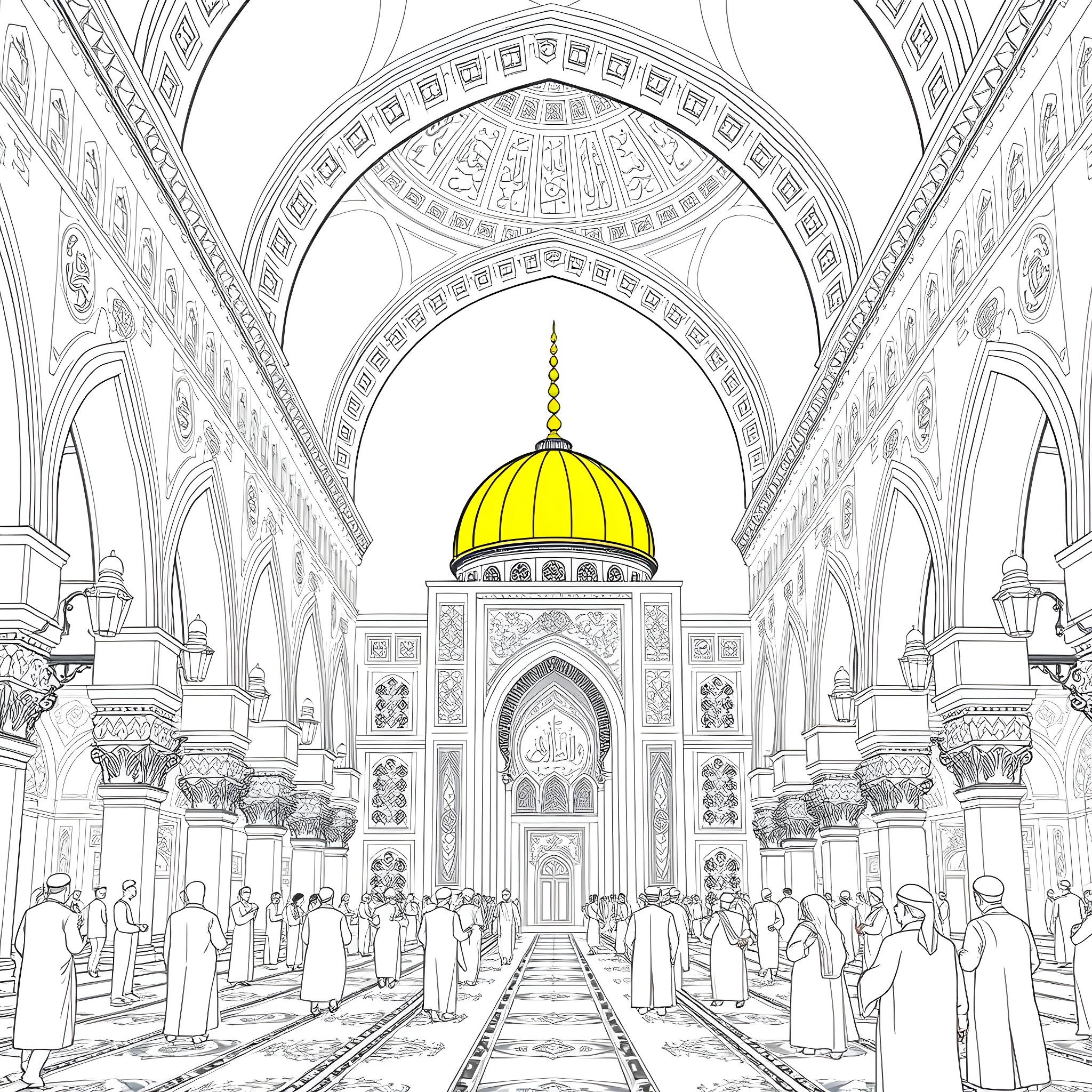 60 Best Mosque Coloring Pages (Free Printable PDFs)