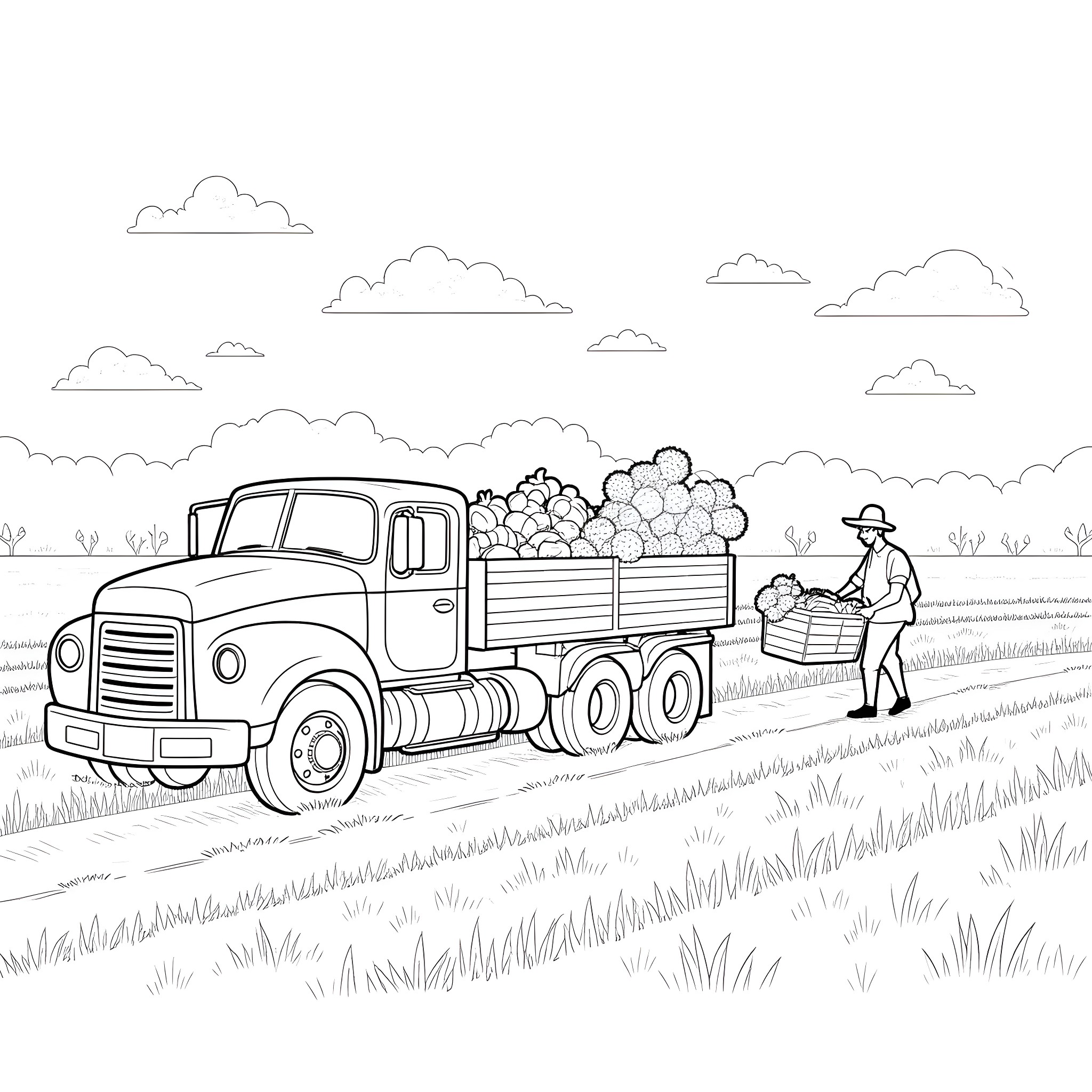 Best Farm Truck Coloring Pages (Free Printable PDF)