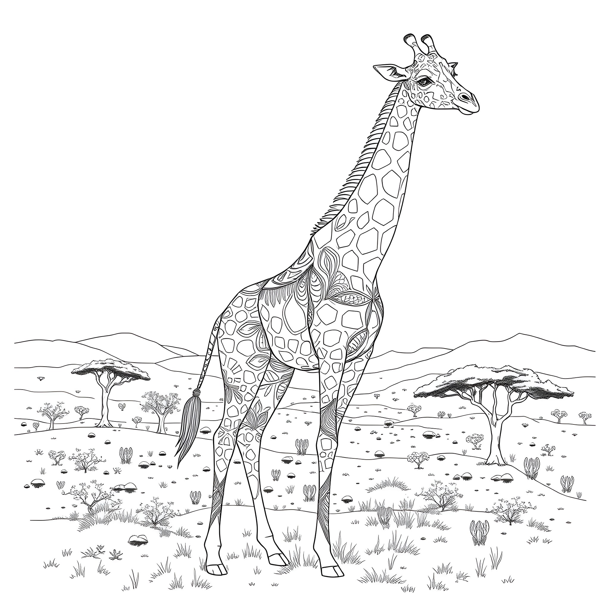131 Best Giraffe Coloring Pages (Free Printable PDFs)