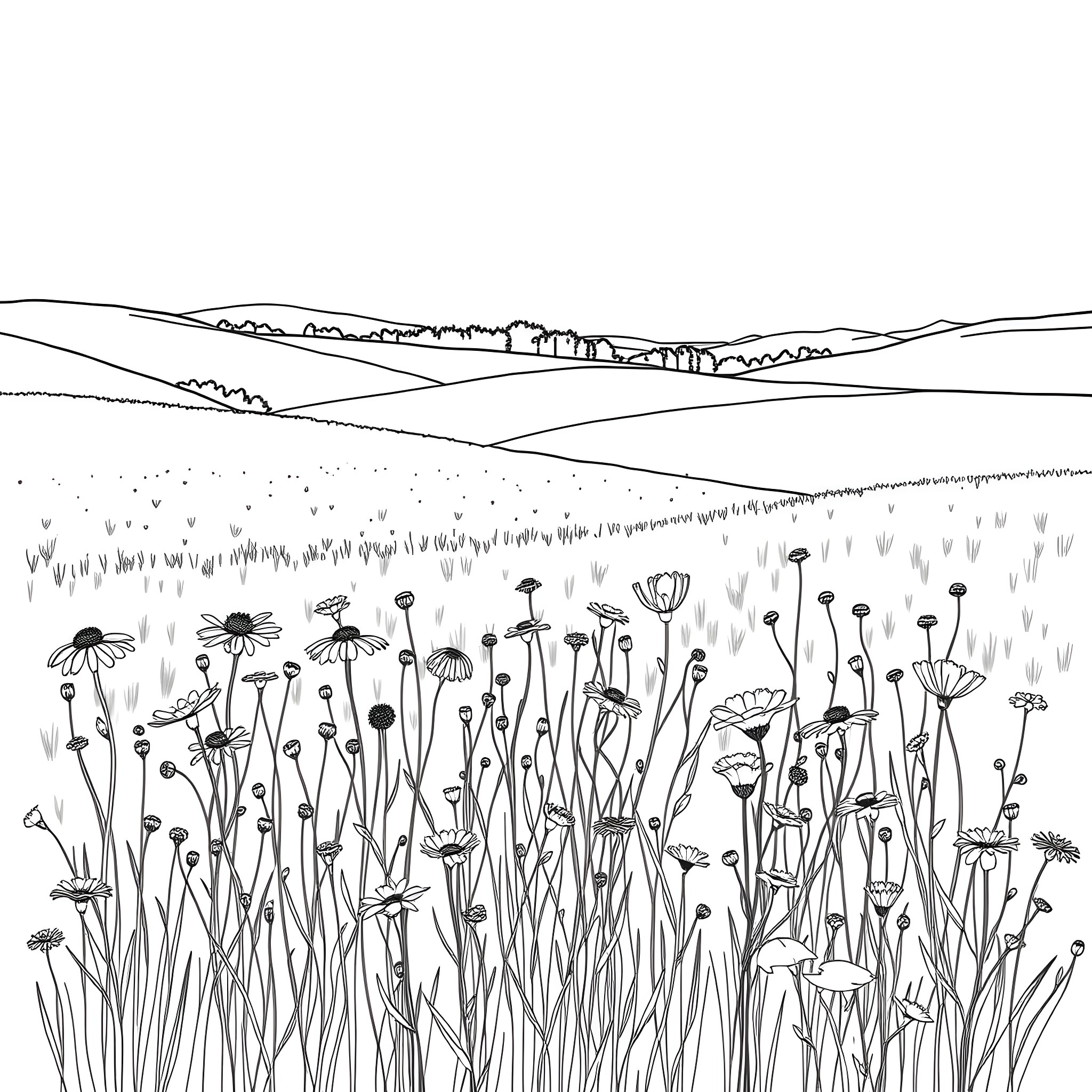 Best Wildflower Coloring Pages (Free Printable PDF)