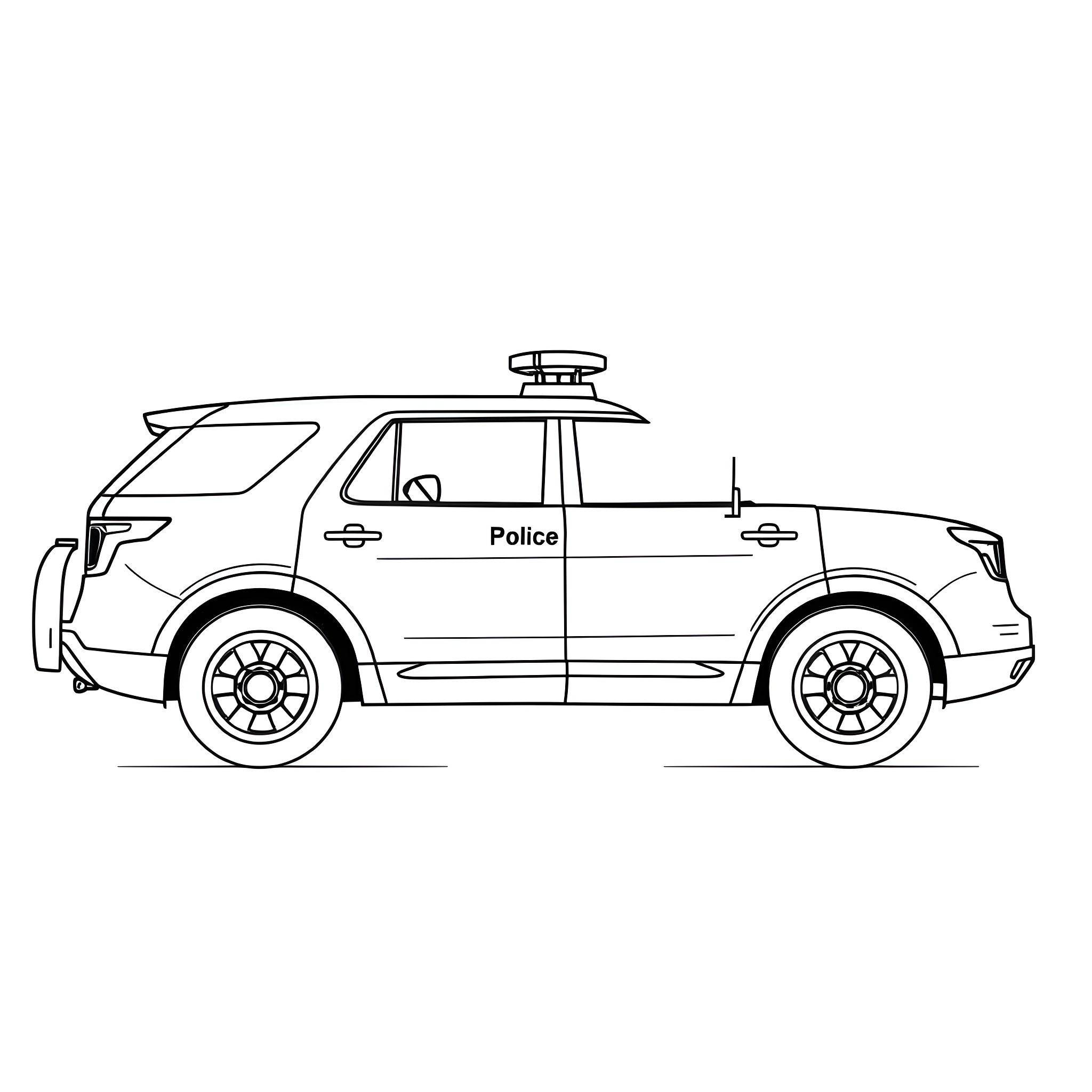 Best Police Car Coloring Pages (Free Printable PDF)