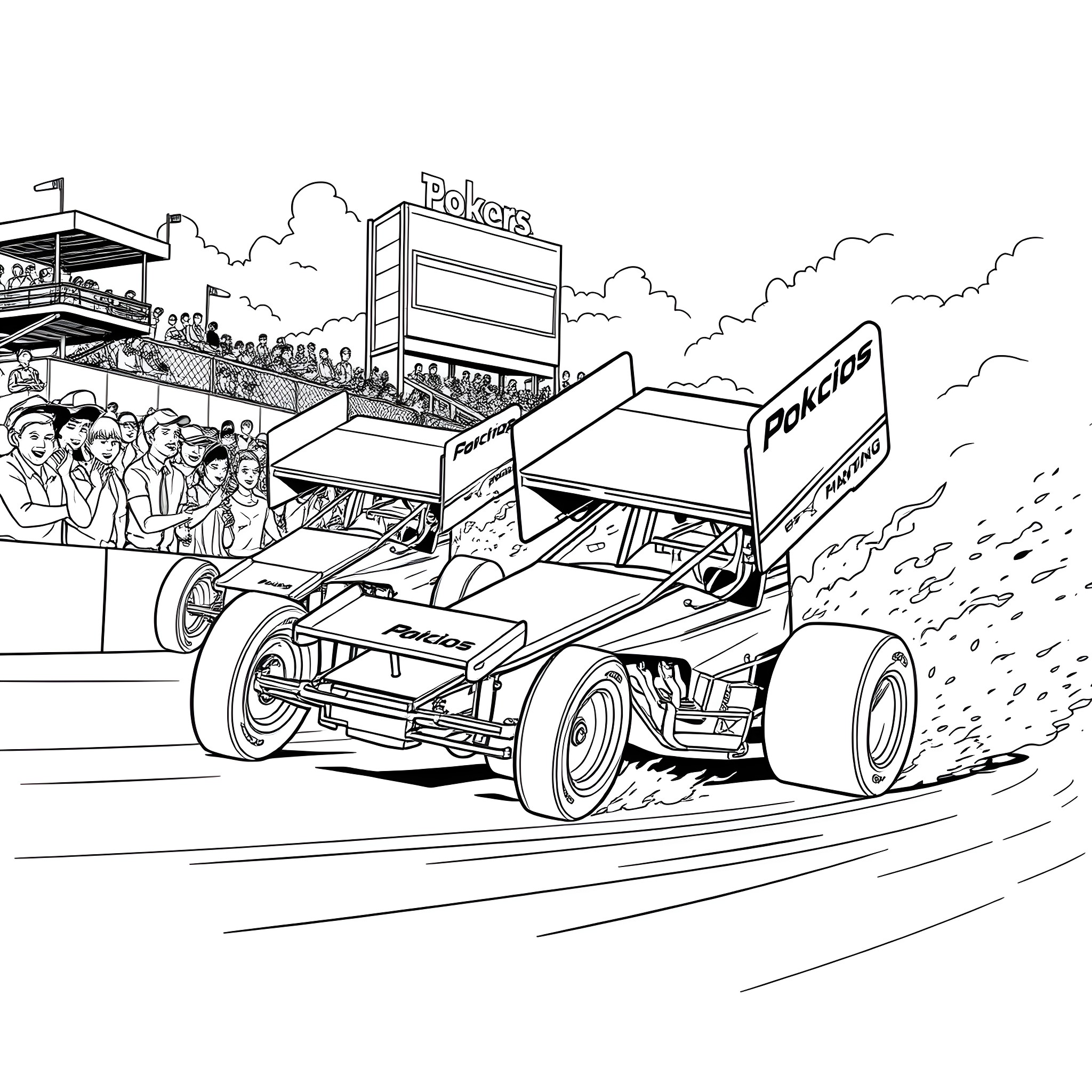 Best Sprint Car Coloring Pages (Free Printable PDF)