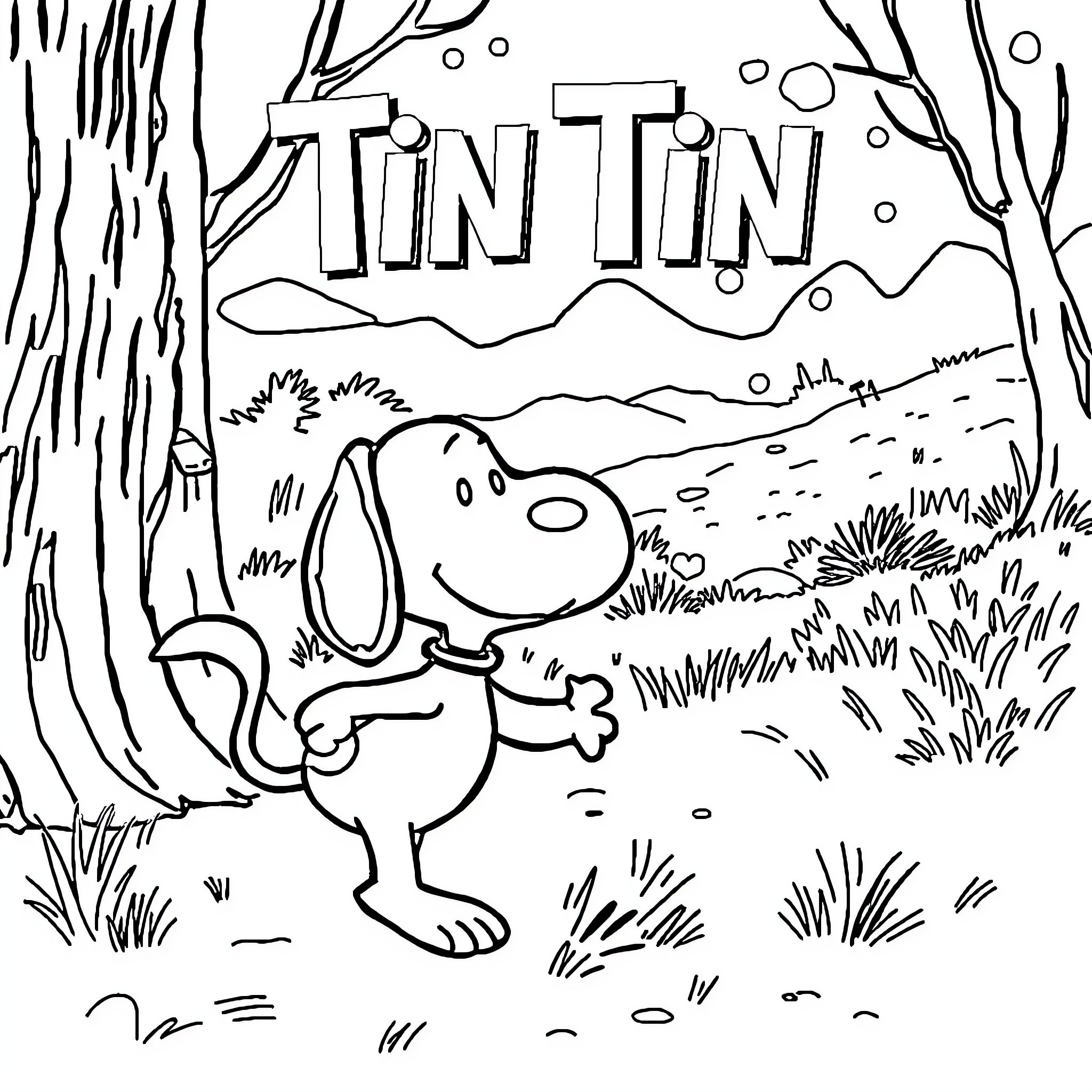 Best Tintin Coloring Pages (Free Printable PDF)