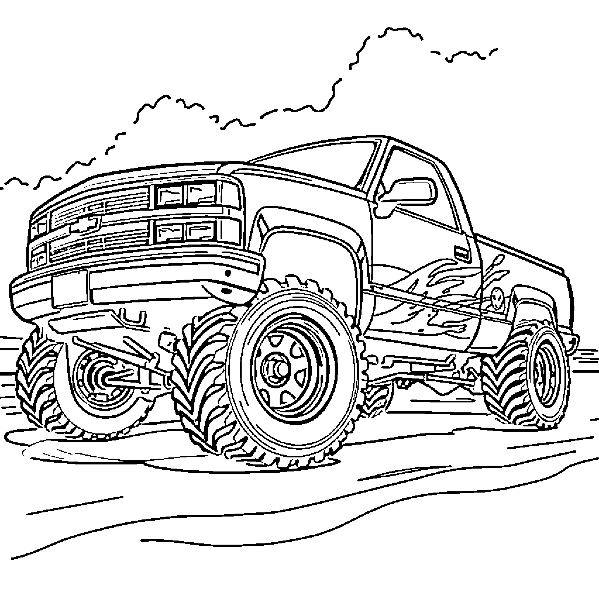 Best Chevy Silverado Coloring Pages (Free Printable PDF)