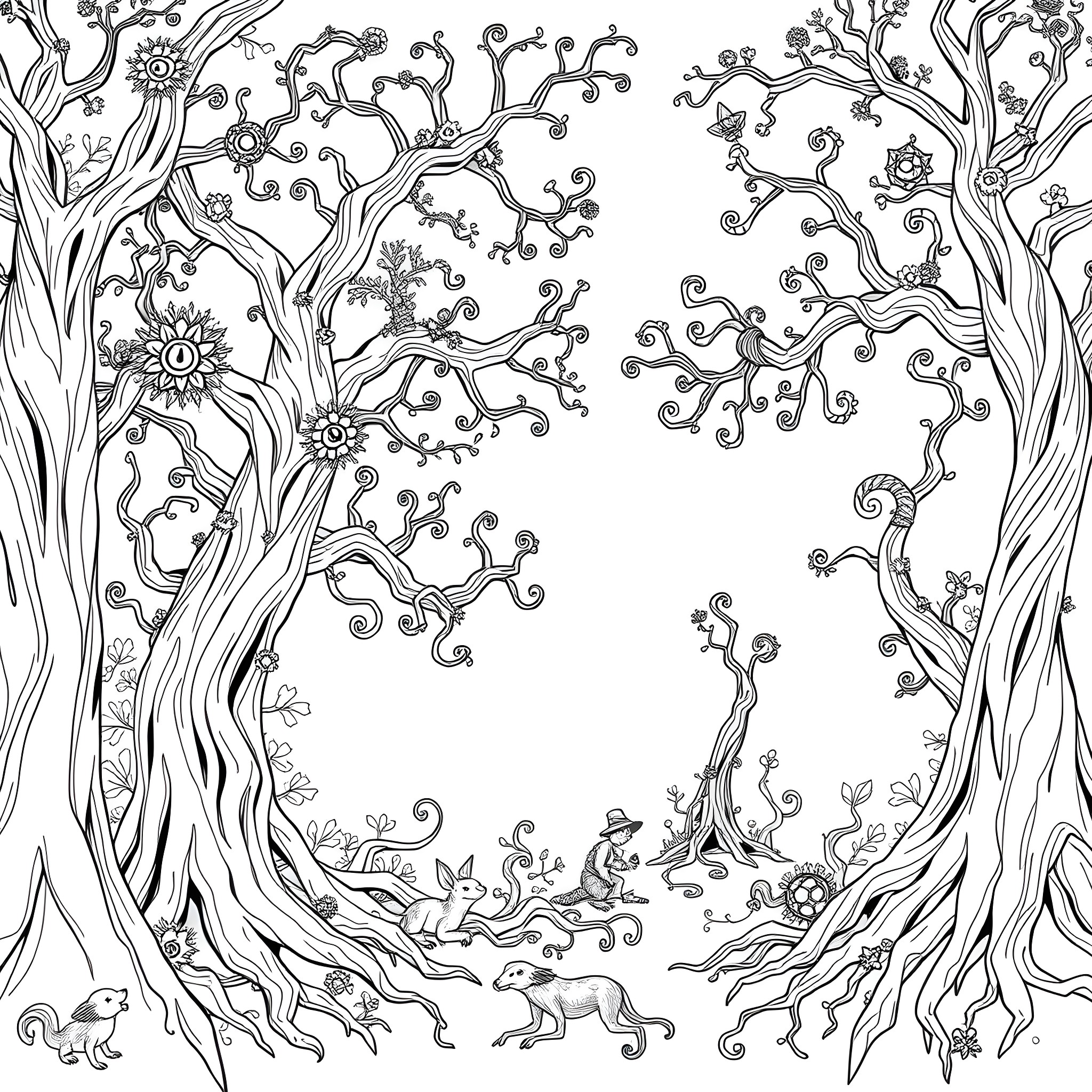 49 Best Tree Coloring Pages (Free Printable PDFs)