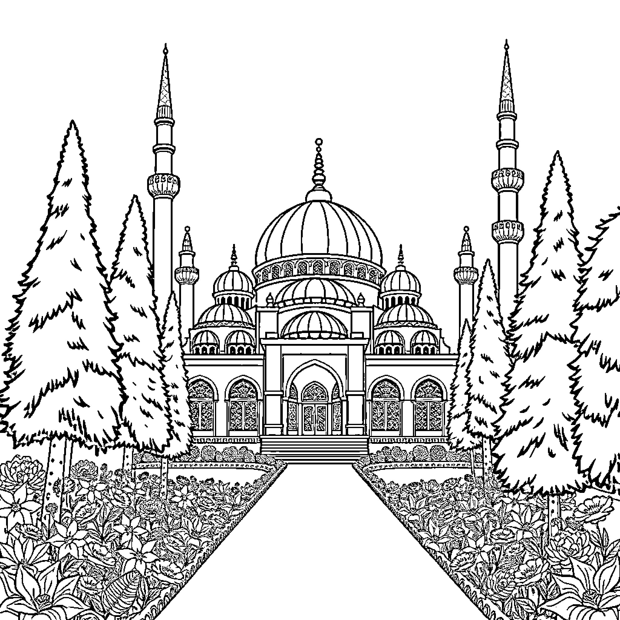 Best Mosque Coloring Pages (Free Printable PDF)