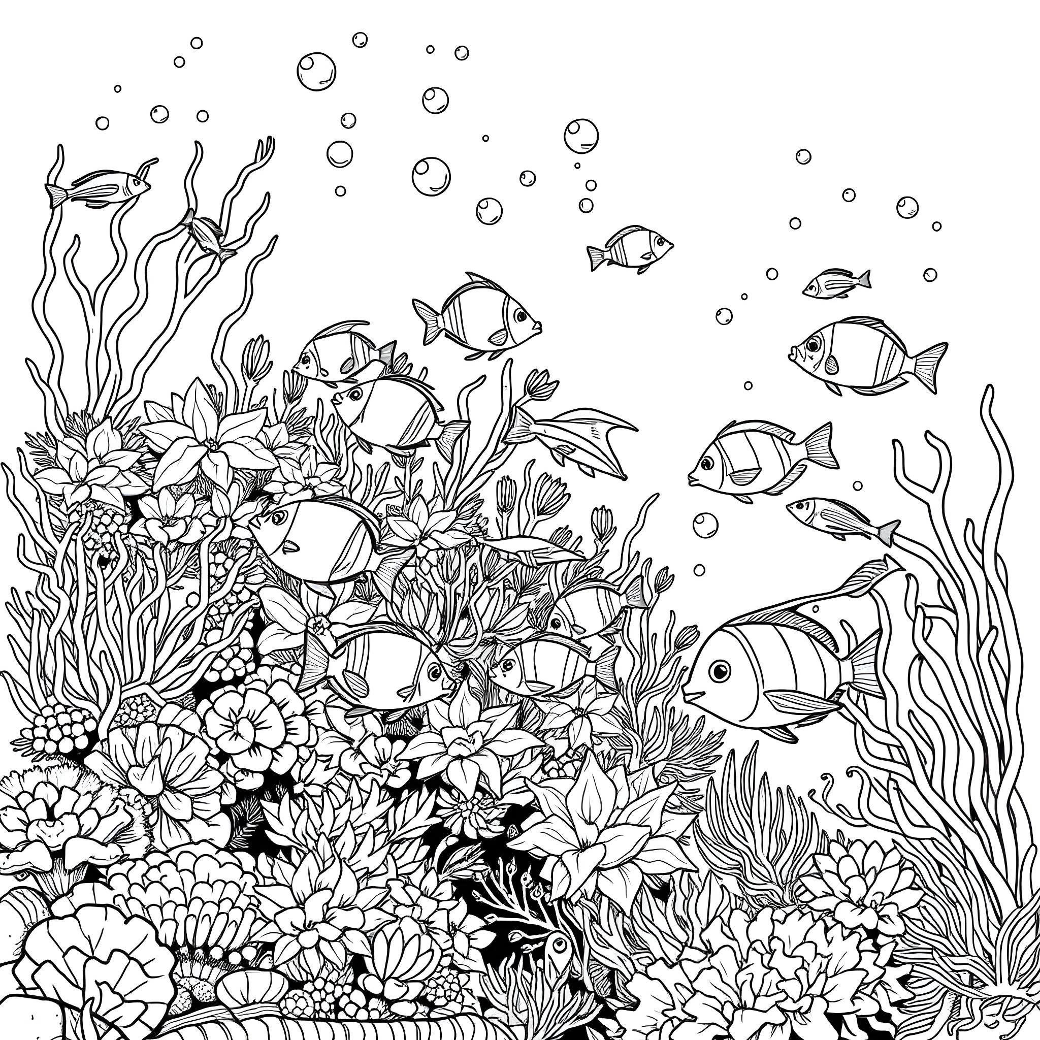 Best Tropical Fish Coloring Pages (Free Printable PDF)
