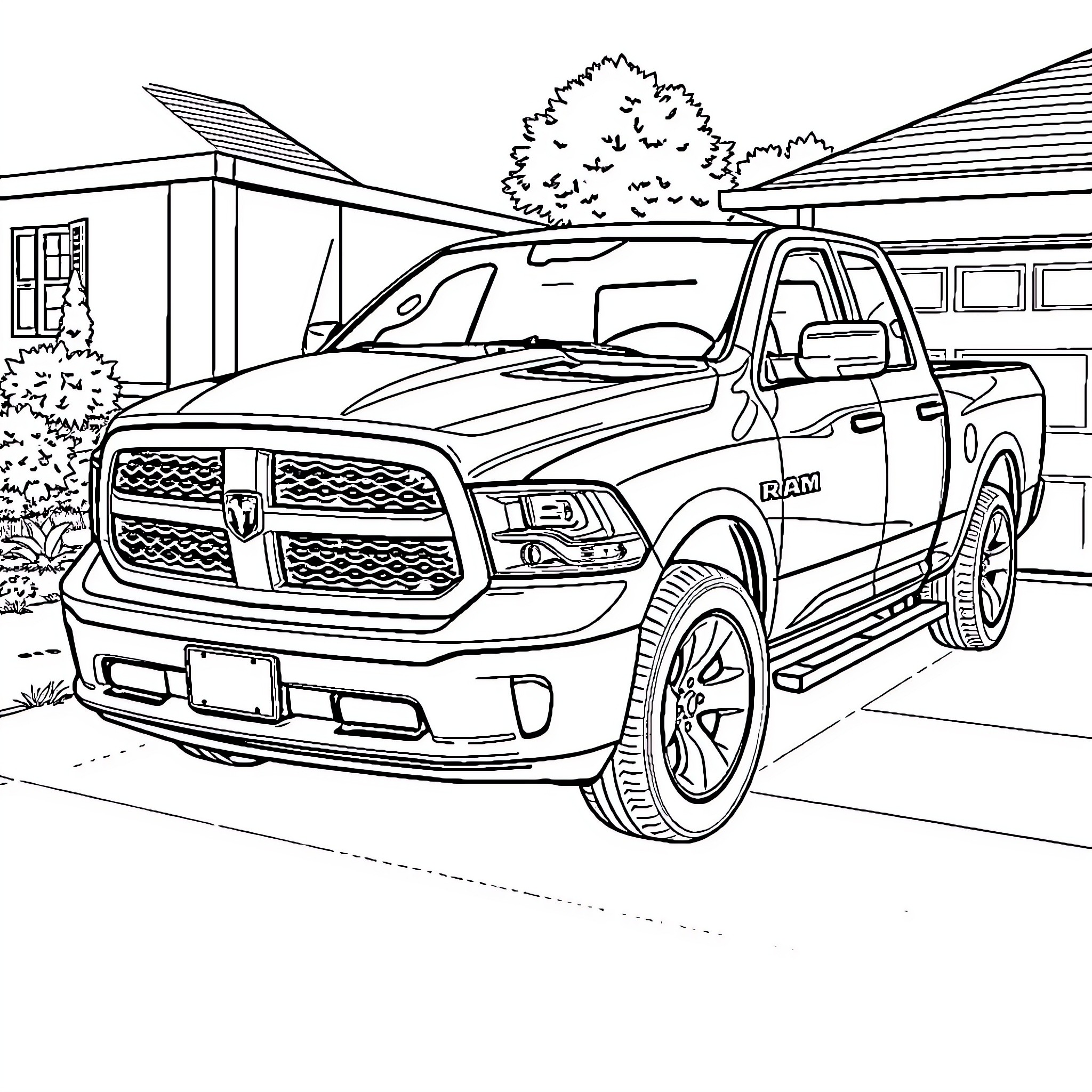 Best Dodge Ram Coloring Pages (Free Printable PDF)