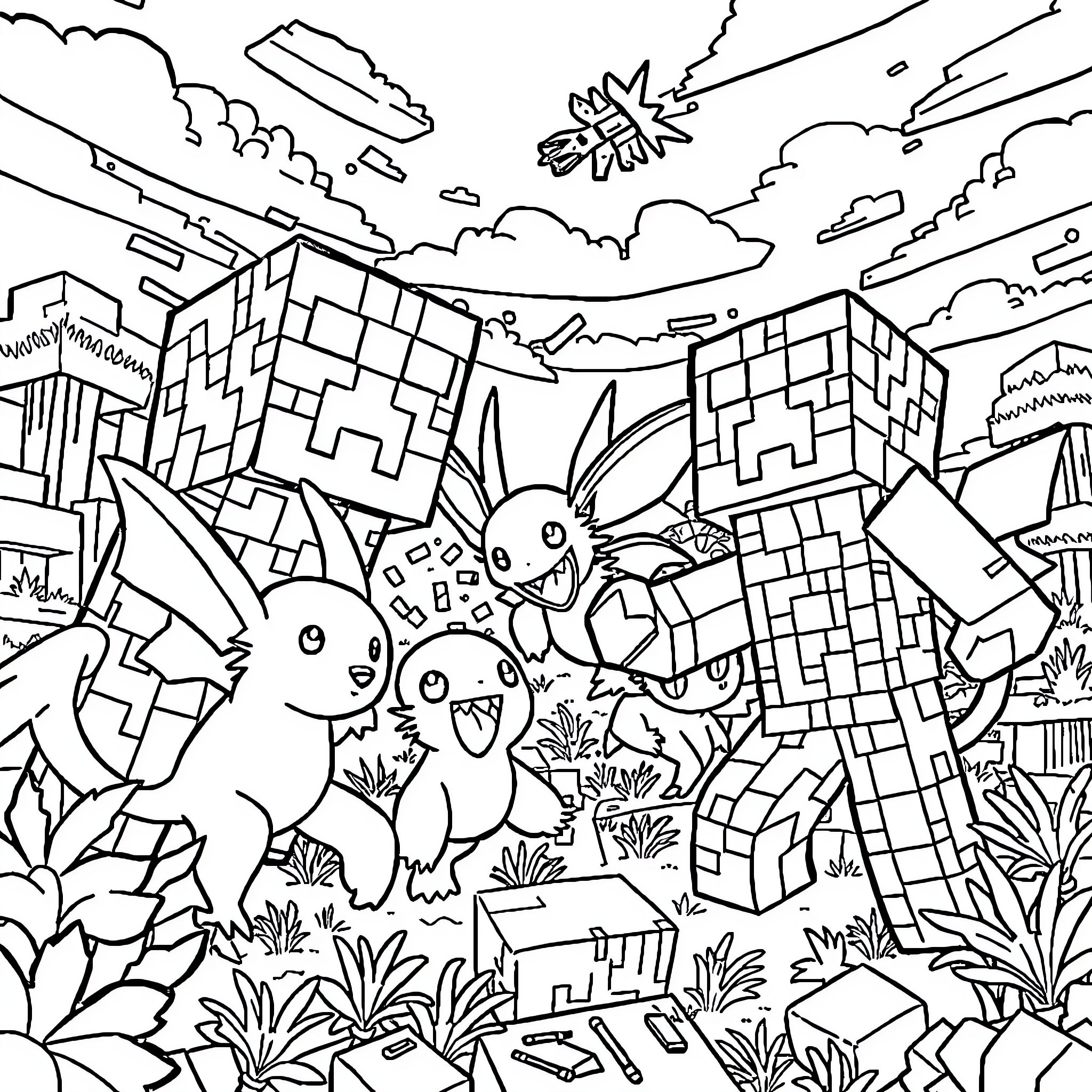 Best Creeper Coloring Pages (Free Printable PDF)