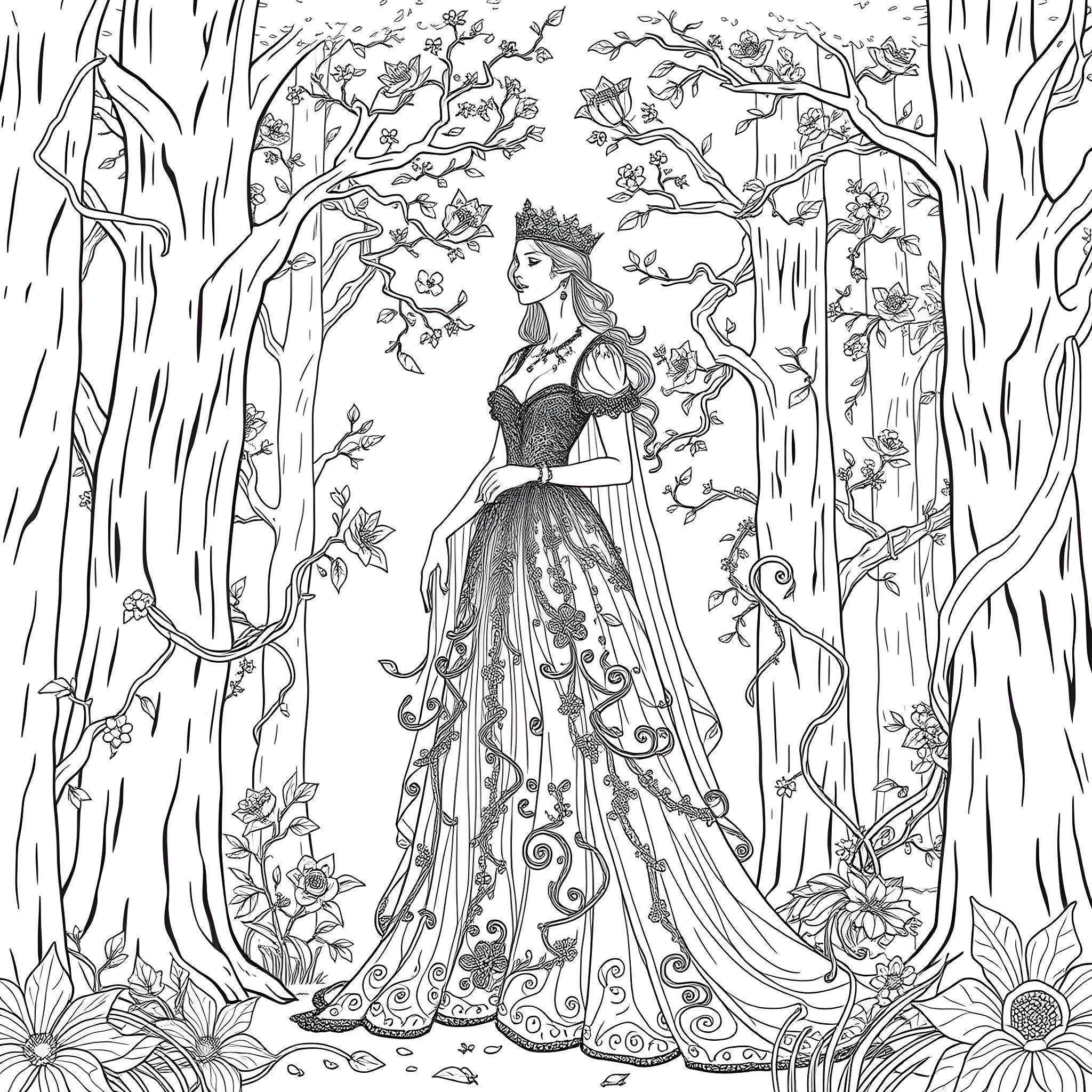 156 Best Queen Coloring Pages (Free Printable PDFs)