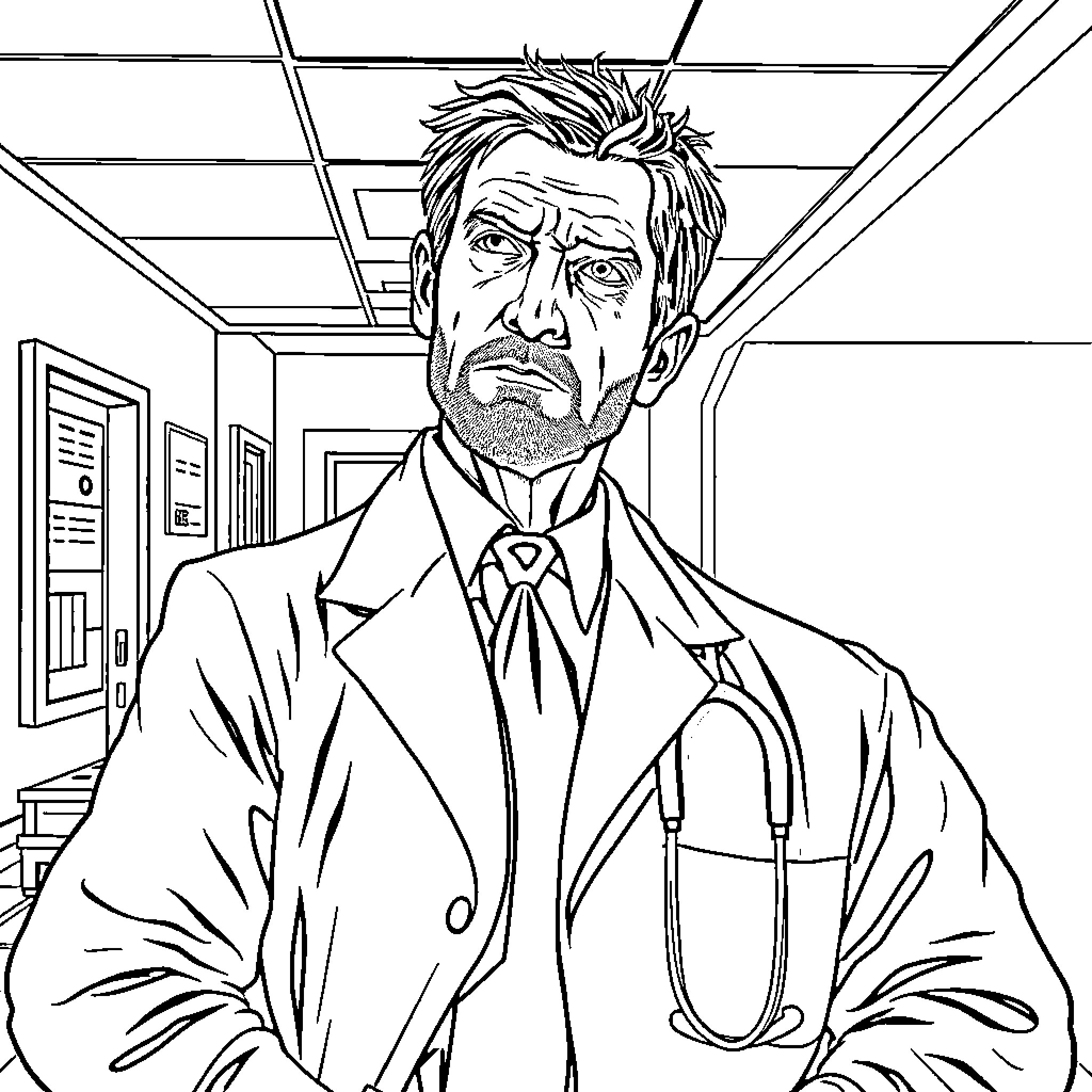 Best Dr. House Coloring Pages (Free Printable PDF)